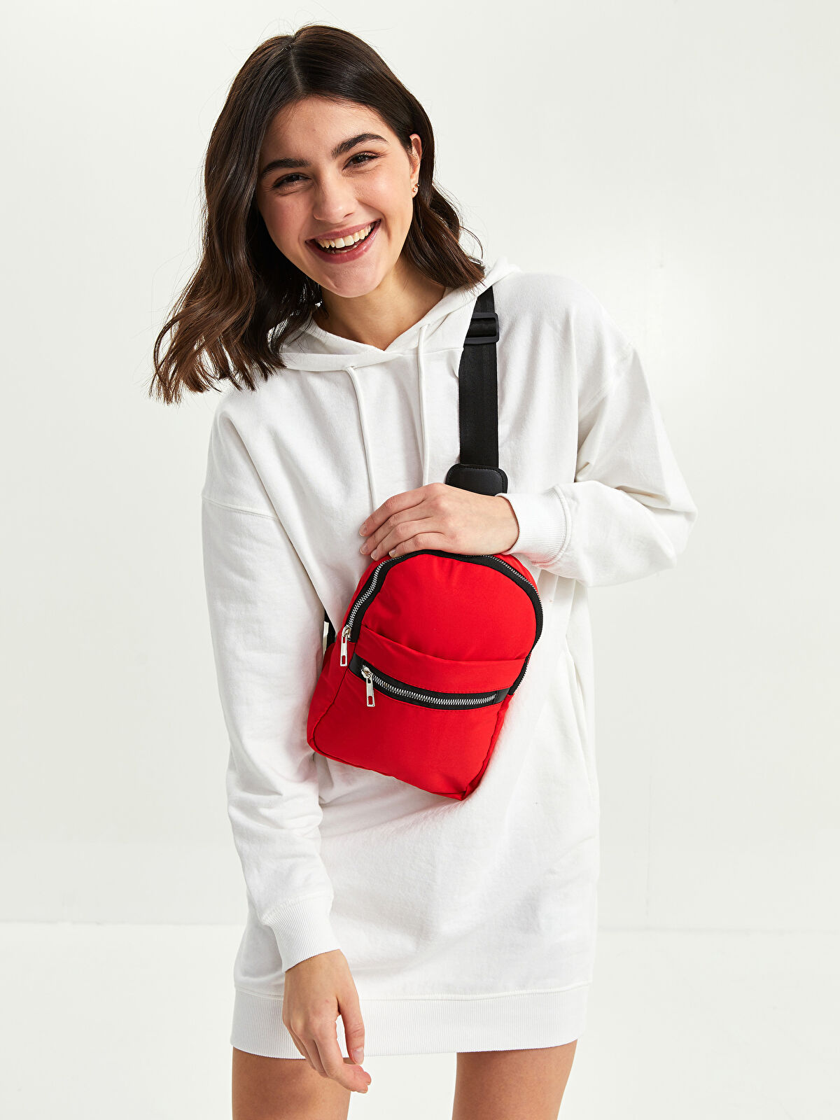 Paraşüt Kumaş Kadın Sırt Çantası