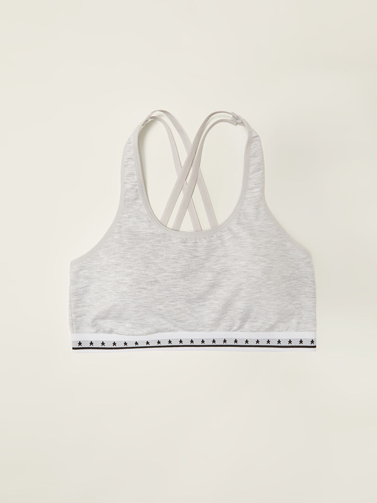 LCW DREAM U Yaka Balensiz Çapraz Askı Detaylı Desenli Kadın Büstiyer