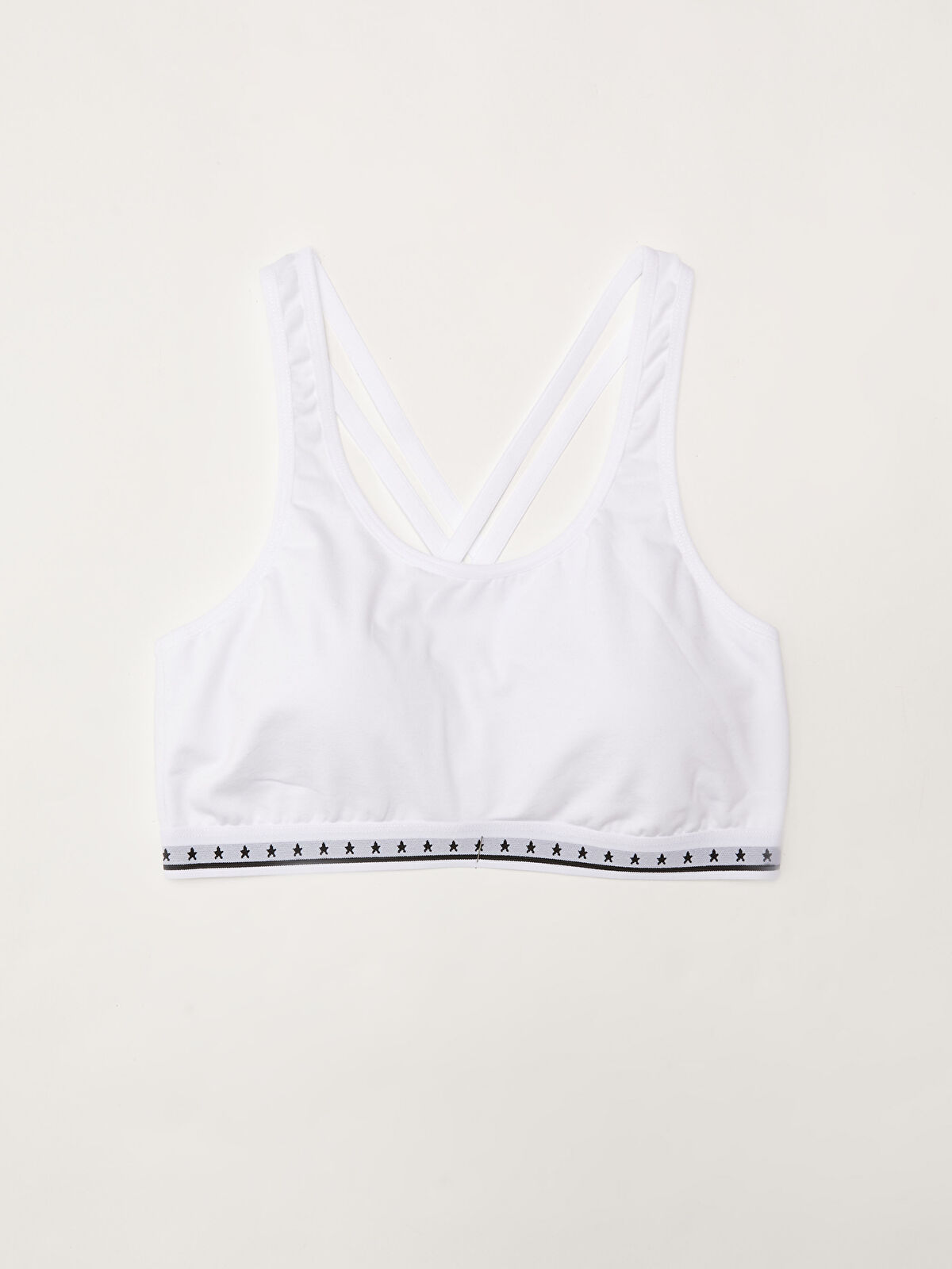 LCW DREAM U Yaka Balensiz Çapraz Askı Detaylı Desenli Kadın Büstiyer