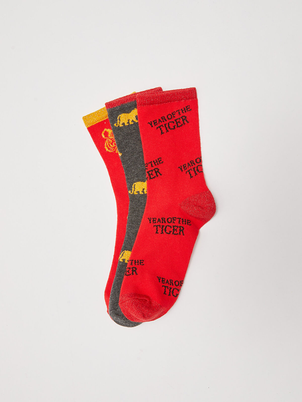 LCW DREAM Kaplan Desenli Kadın Soket Çorap 3'lü Paket