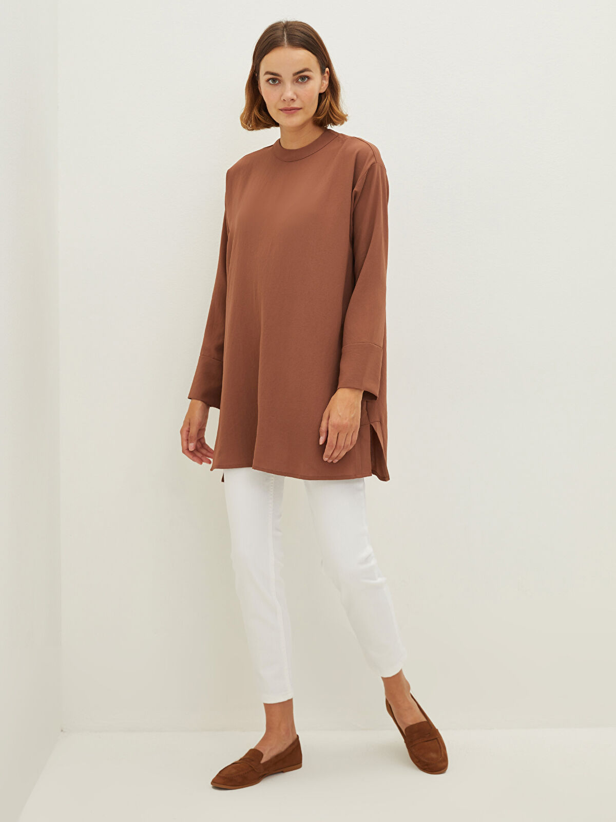 MODEST Beli Lastikli Slim Fit Cep Detaylı Kadın Rodeo Jean Pantolon MODEST Beli Lastikli Slim Fit Cep Detaylı Kadın Rodeo Jean Pantolon