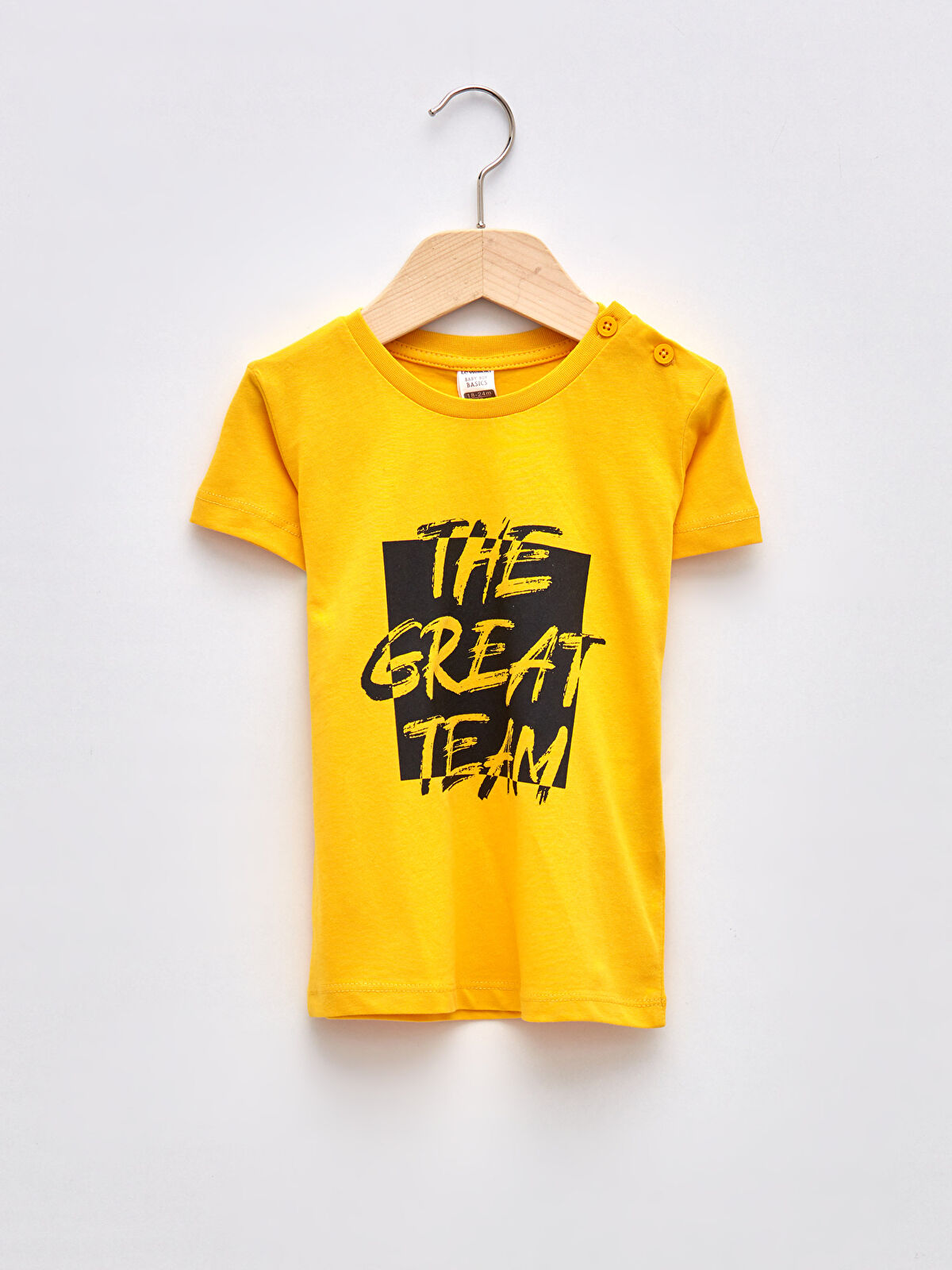 Bisiklet Yaka Kısa Kol Baskılı Pamuklu Erkek Bebek Tişört Baba ve Oğul Kombini