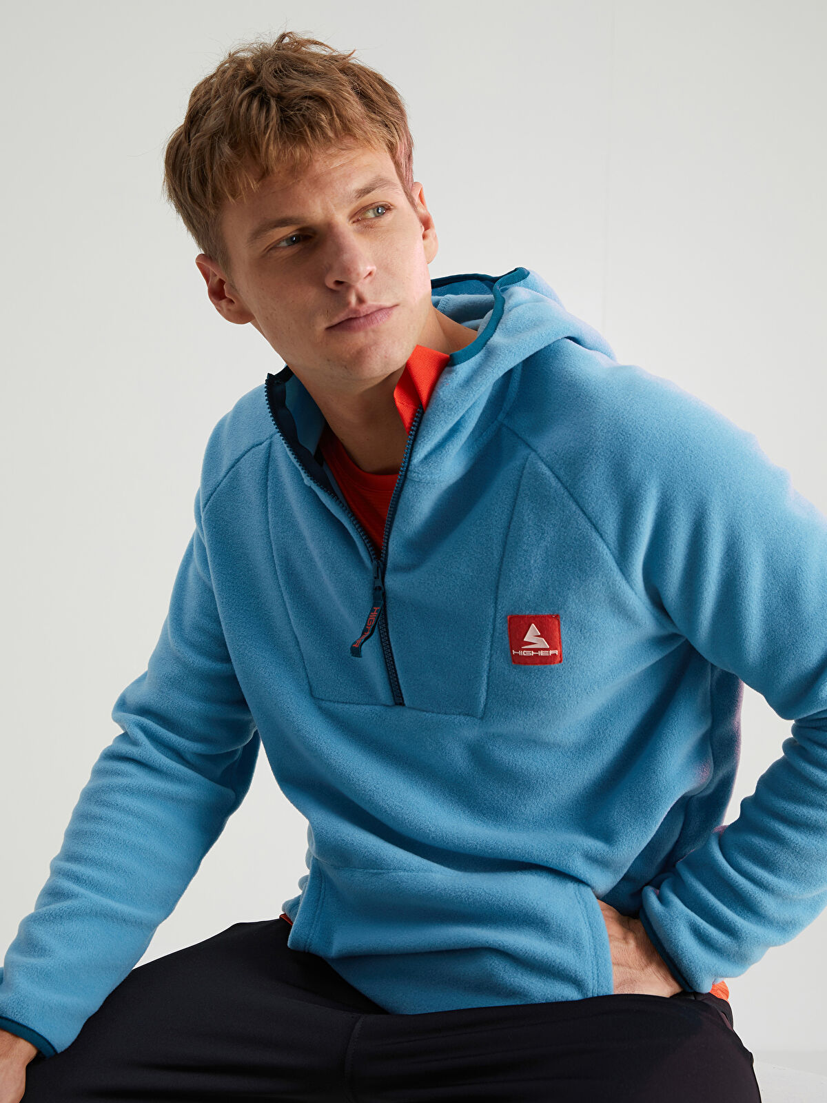 LCW SPORTS Kapüşonlu Uzun Kollu Polar Erkek Sweatshirt