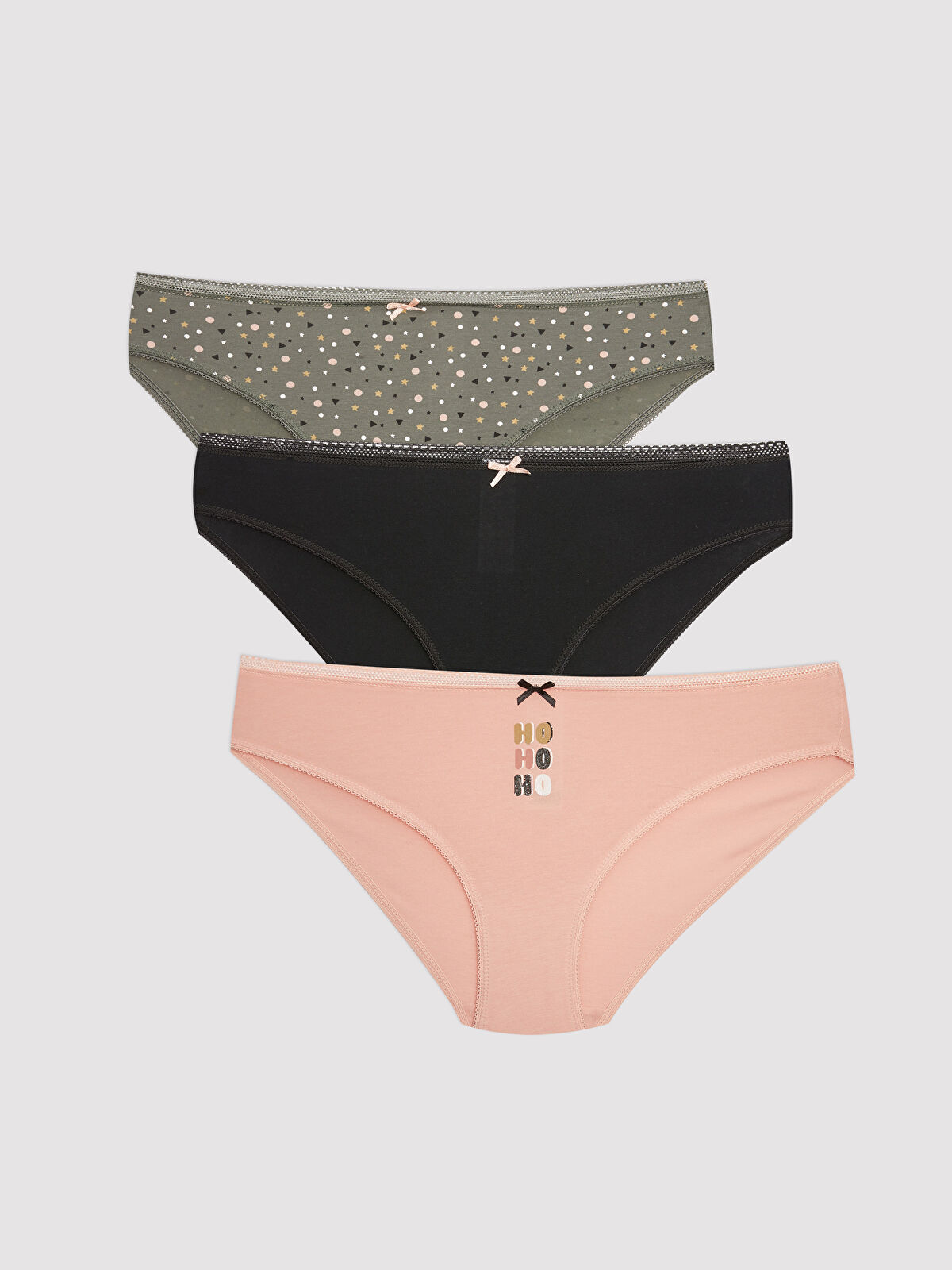 LCW DREAM Desenli Bikini Külot 3'lü Paket