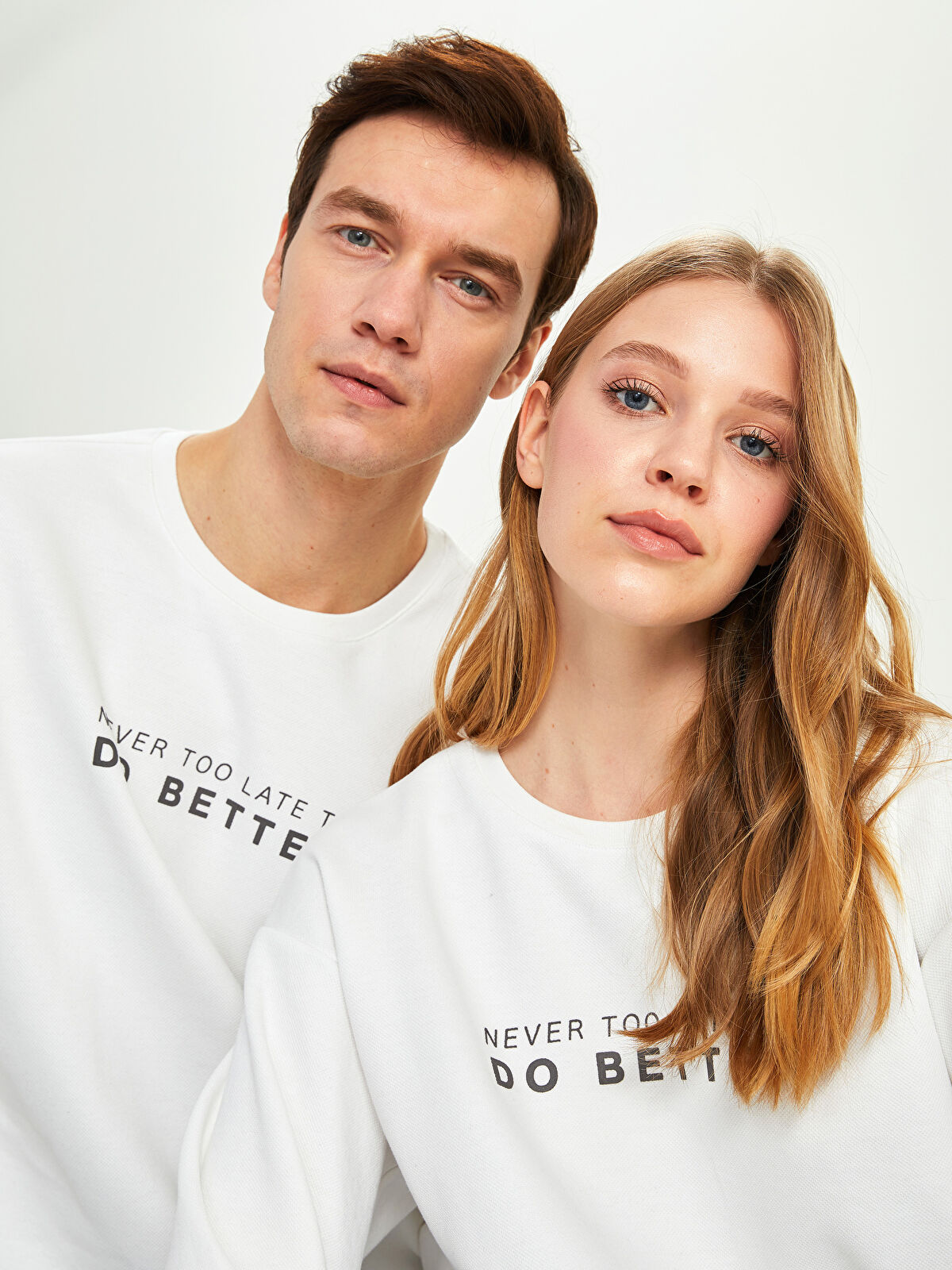 LCW CLASSIC Oversize Bisiklet Yaka Uzun Kollu Baskılı Unisex Sweatshirt