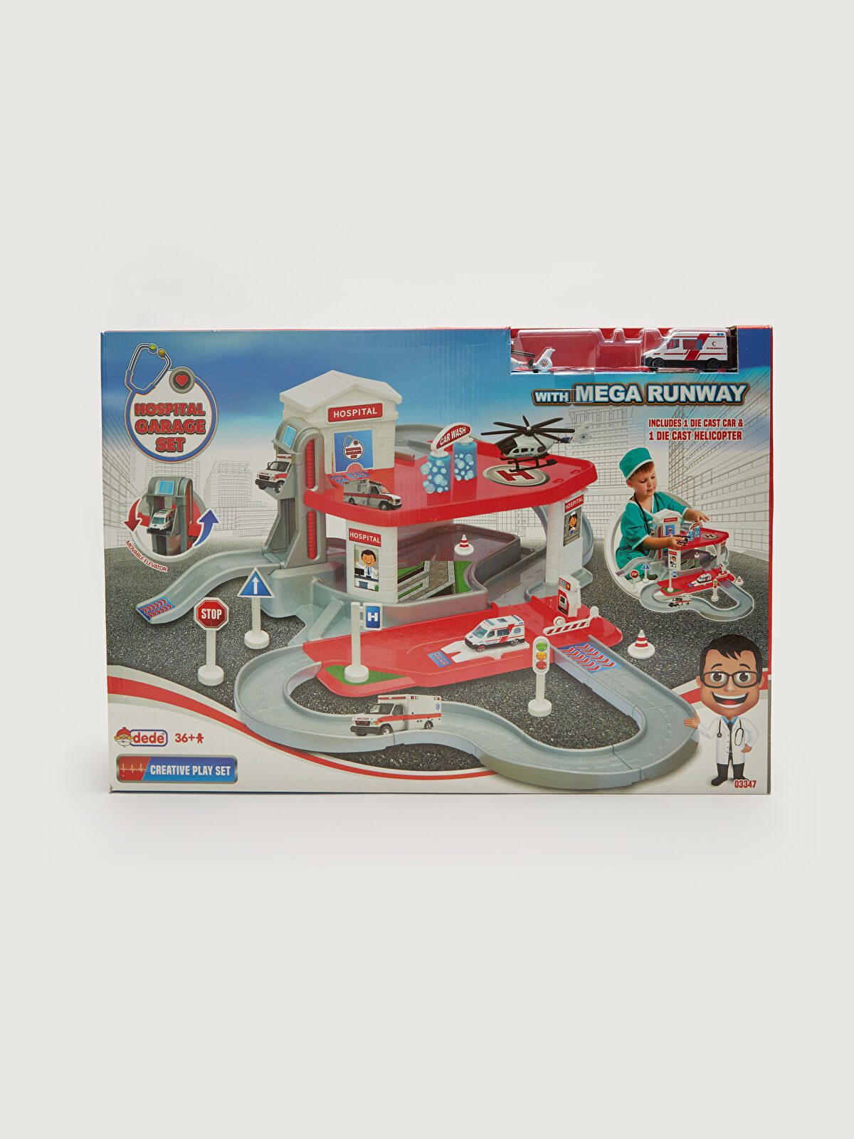 Dede Oyuncak 2 Katlı Hastane Garaj Seti Dede Oyuncak 2 Katlı Hastane Garaj Seti