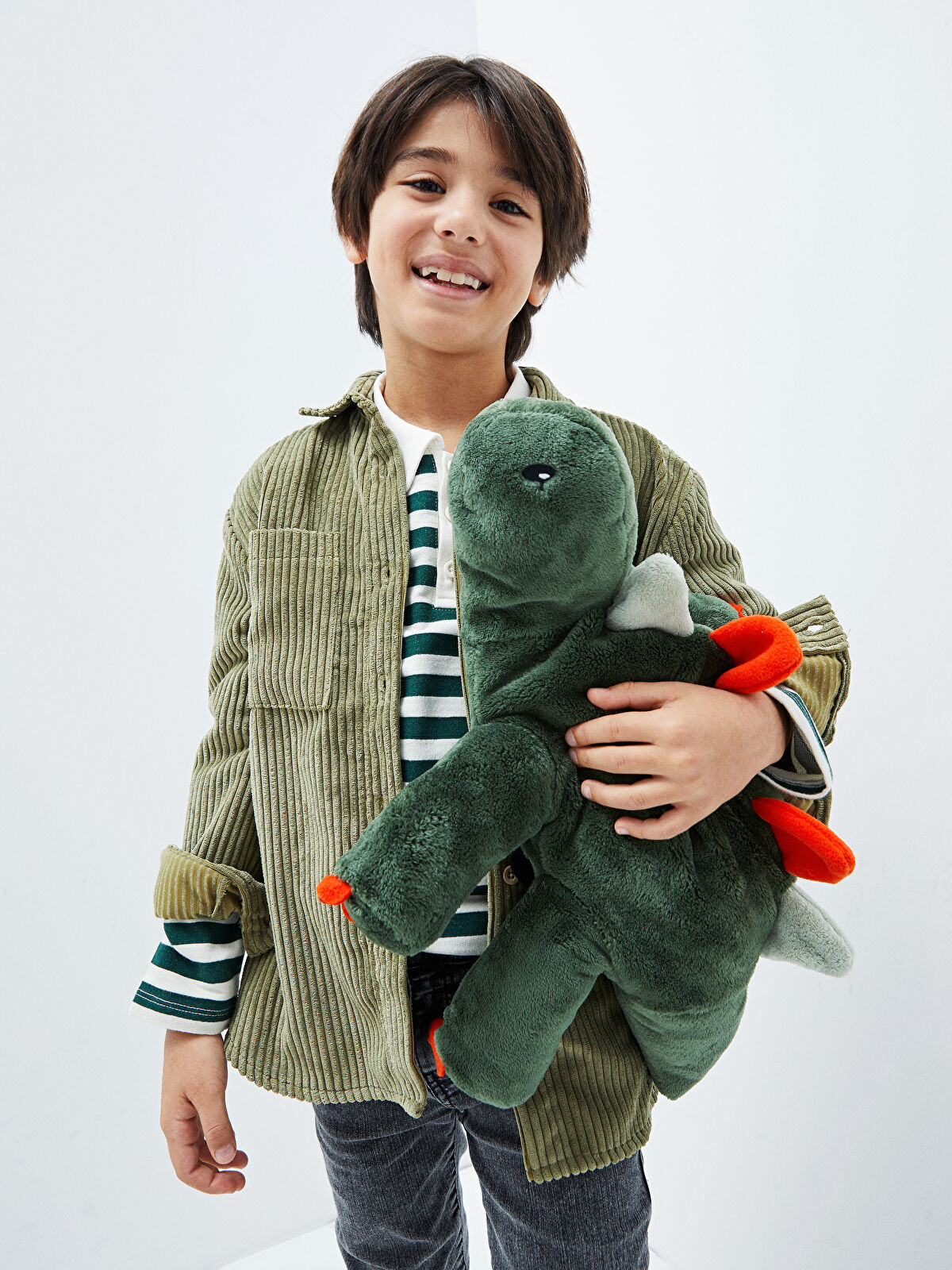 Erkek Çocuk Pelüş Dinazor Sırt Çantası