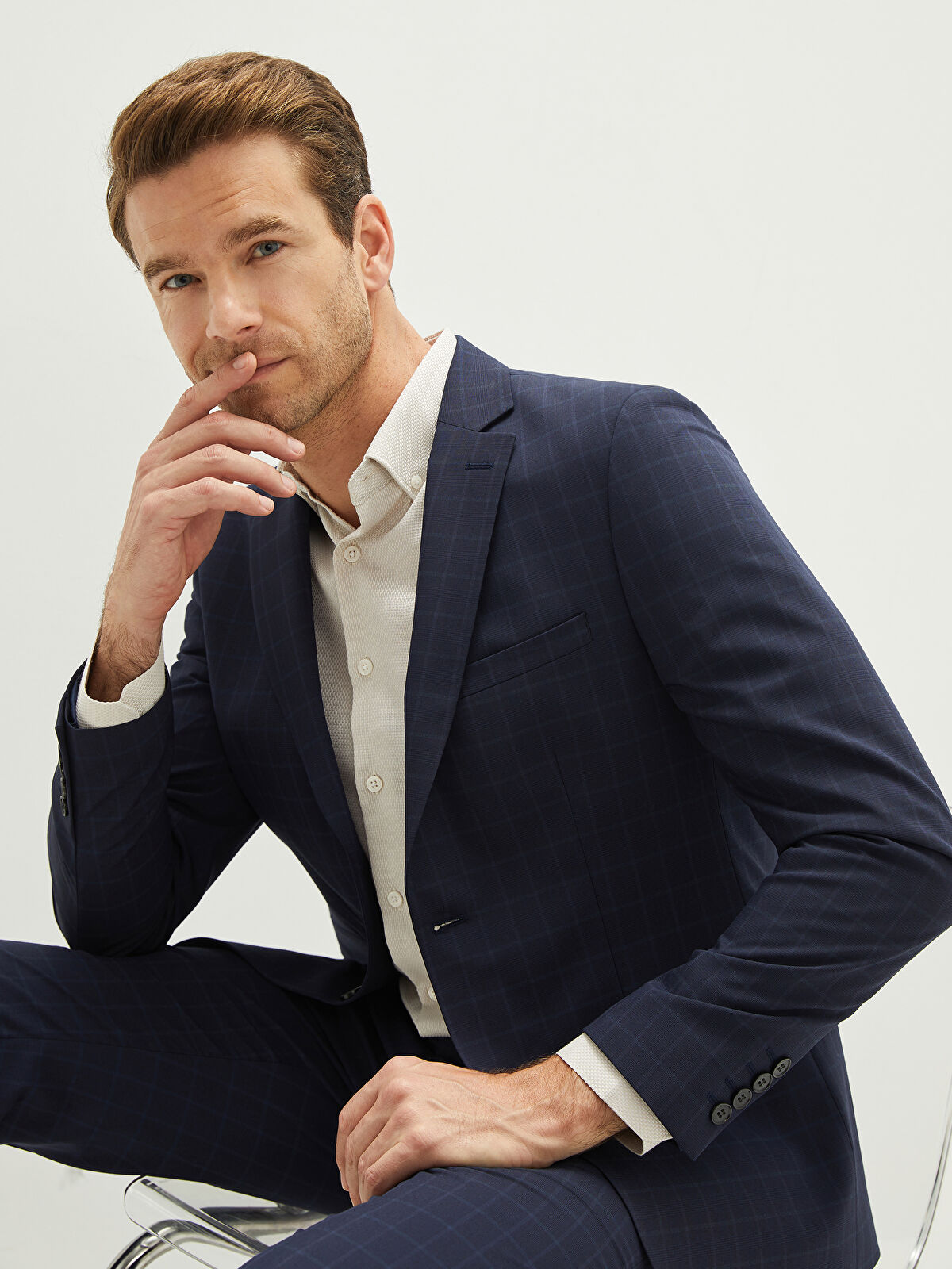 LCW CLASSIC Dar Kalıp Erkek Blazer Ceket