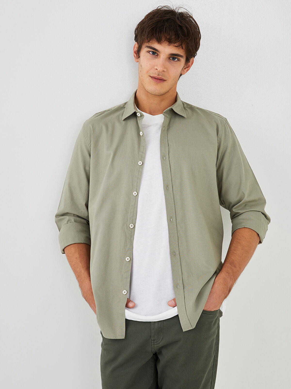 XSIDE Regular Fit Uzun Kollu Oxford Erkek Gömlek