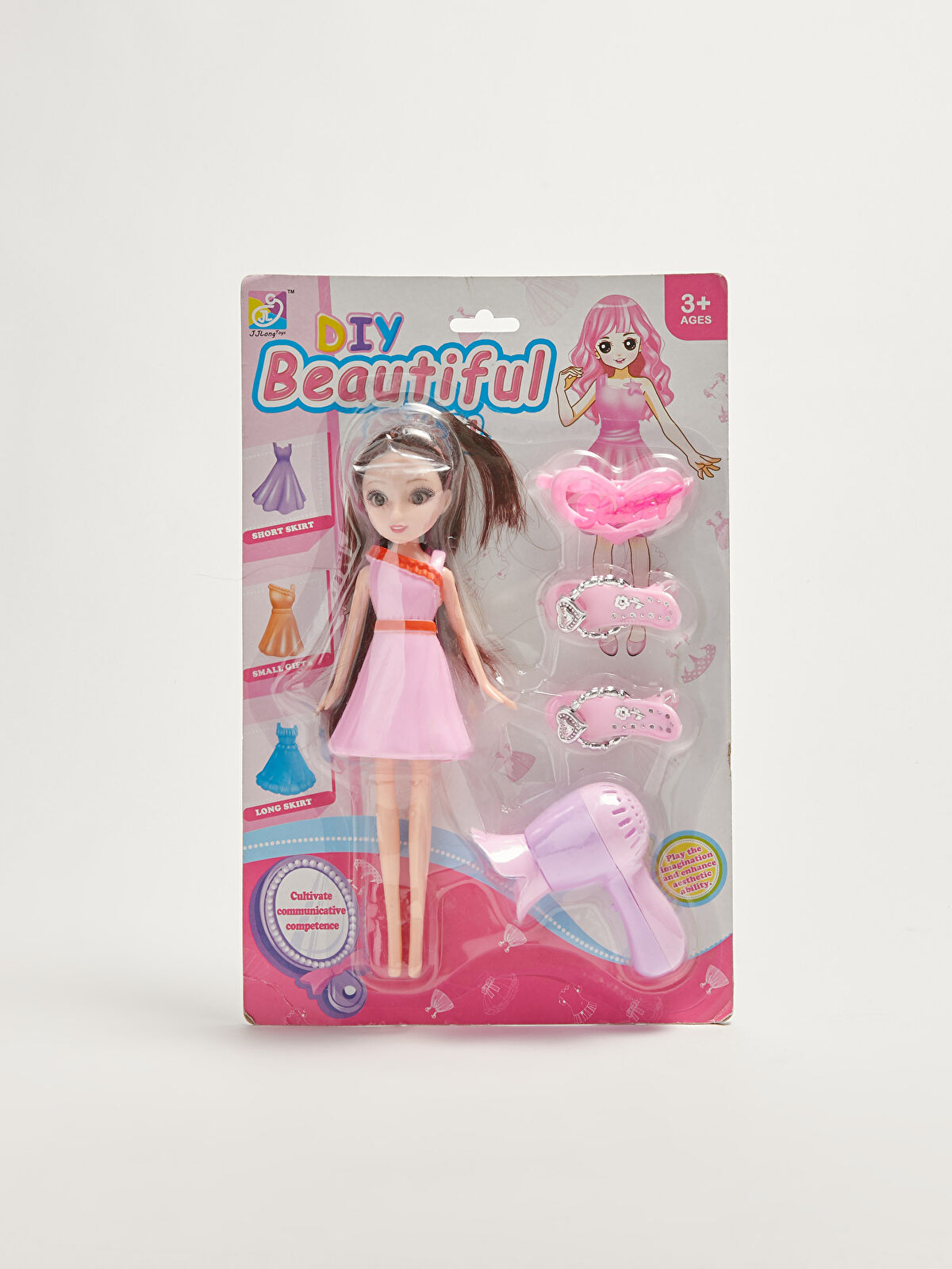 Kız Çocuk Mini Manken Bebekli Aksesuarlı Set Kız Çocuk Mini Manken Bebekli Aksesuarlı Set