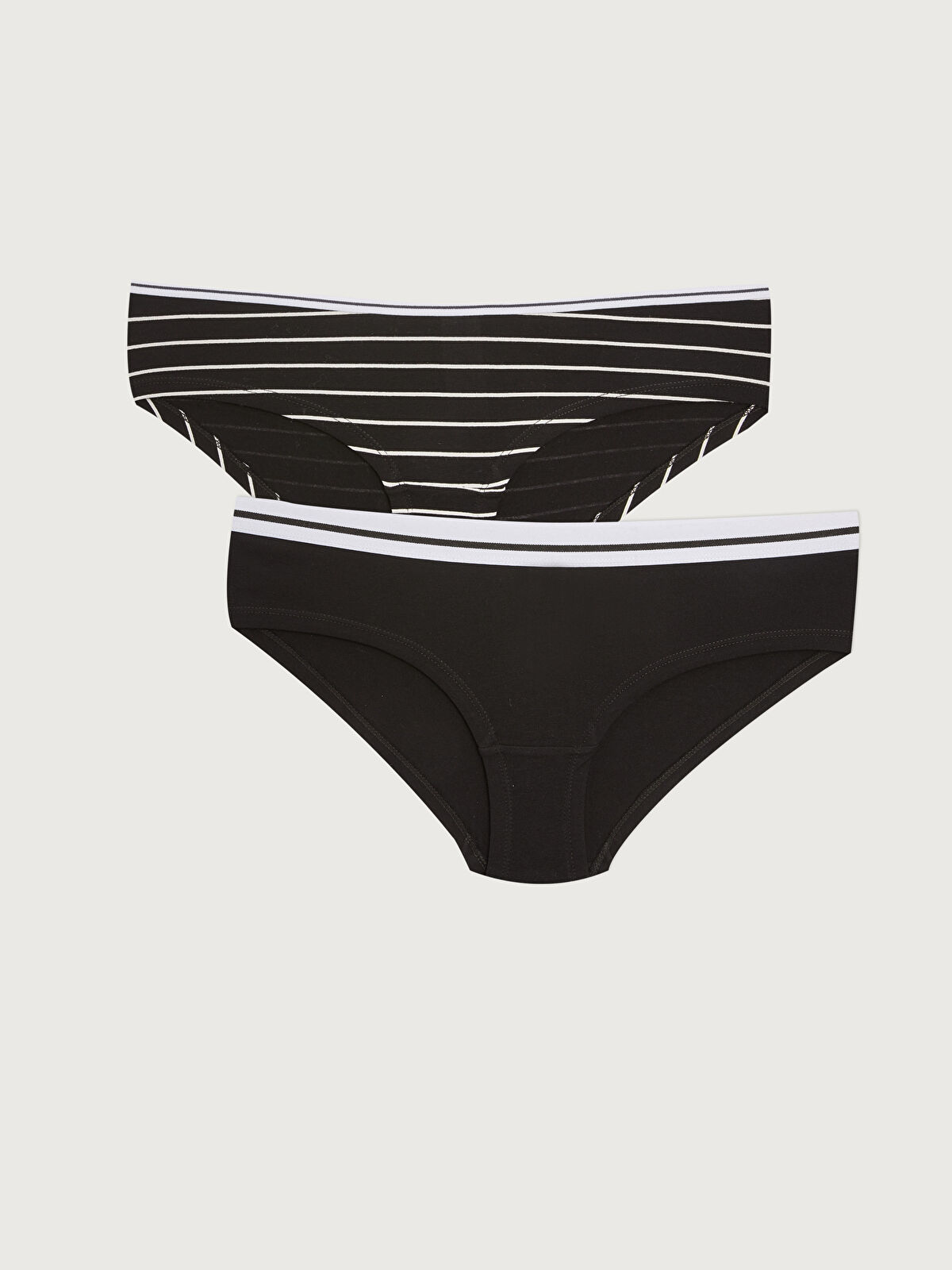 LCW DREAM Çizgili Klasik Külot 2'li Paket