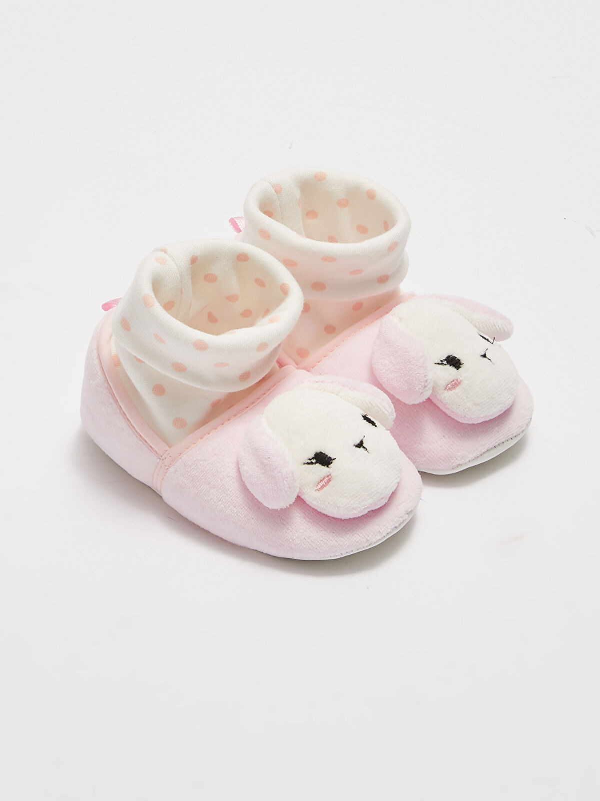 Nakış Detaylı Çoraplı Kız Bebek Yürüme Öncesi Ayakkabı