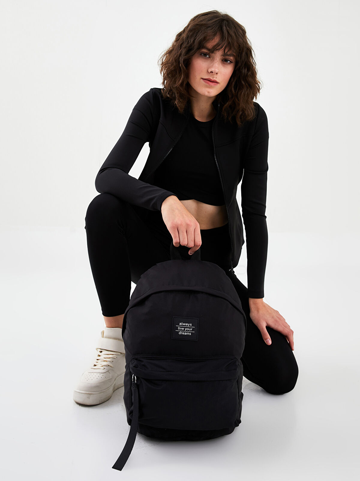 Kadın Paraşüt Kumaş Sırt Çantası