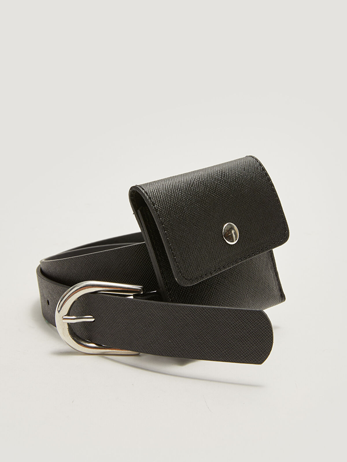 Kız Çocuk Deri Görünümlü Mini Çantalı Kemer