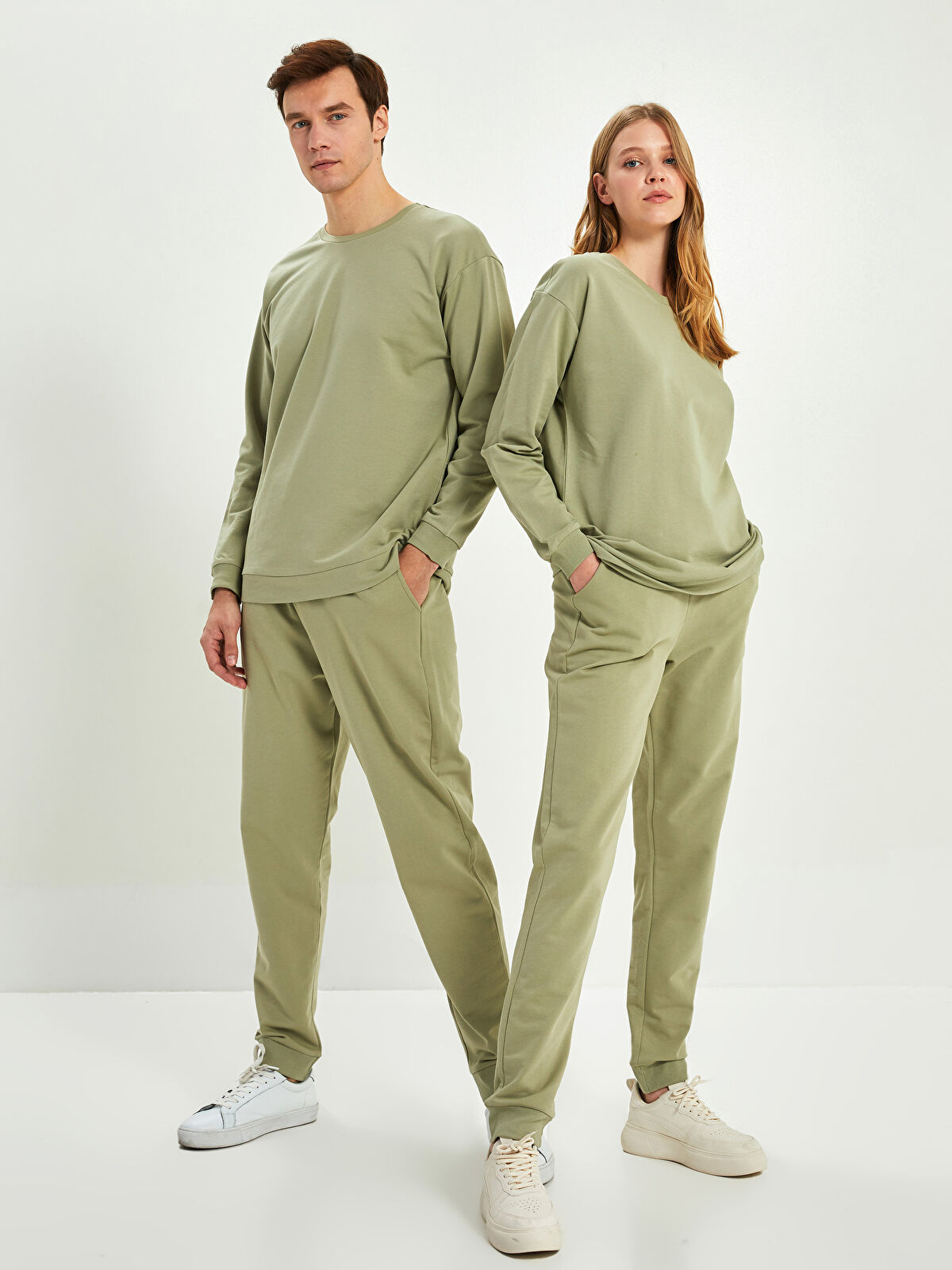 LCW BASIC Beli Lastikli Düz Cep Detaylı Kadın Jogger Eşofman Altı