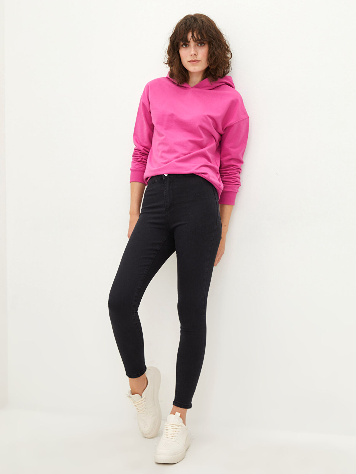 Yüksek Bel Süper Skinny Cep Detaylı Rodeo Kadın Jean Pantolon