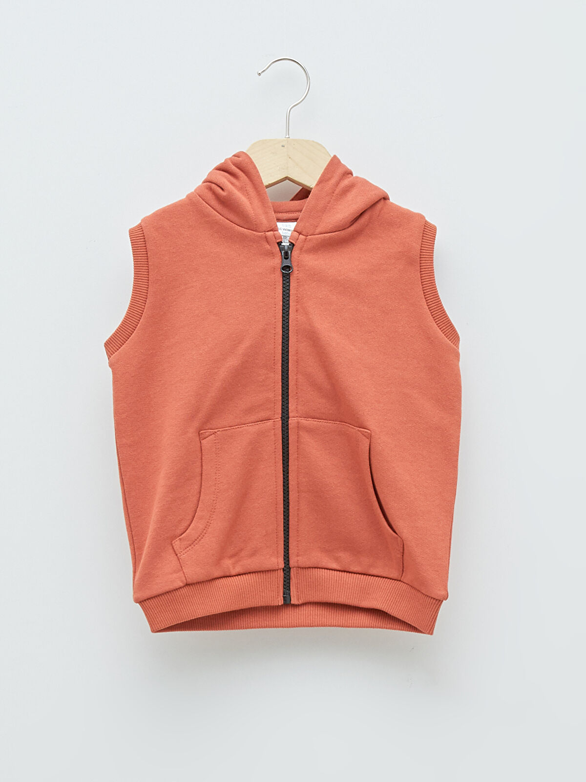 Kapüşonlu Basic Erkek Bebek Fermuarlı Yelek Kapüşonlu Basic Erkek Bebek Fermuarlı Yelek