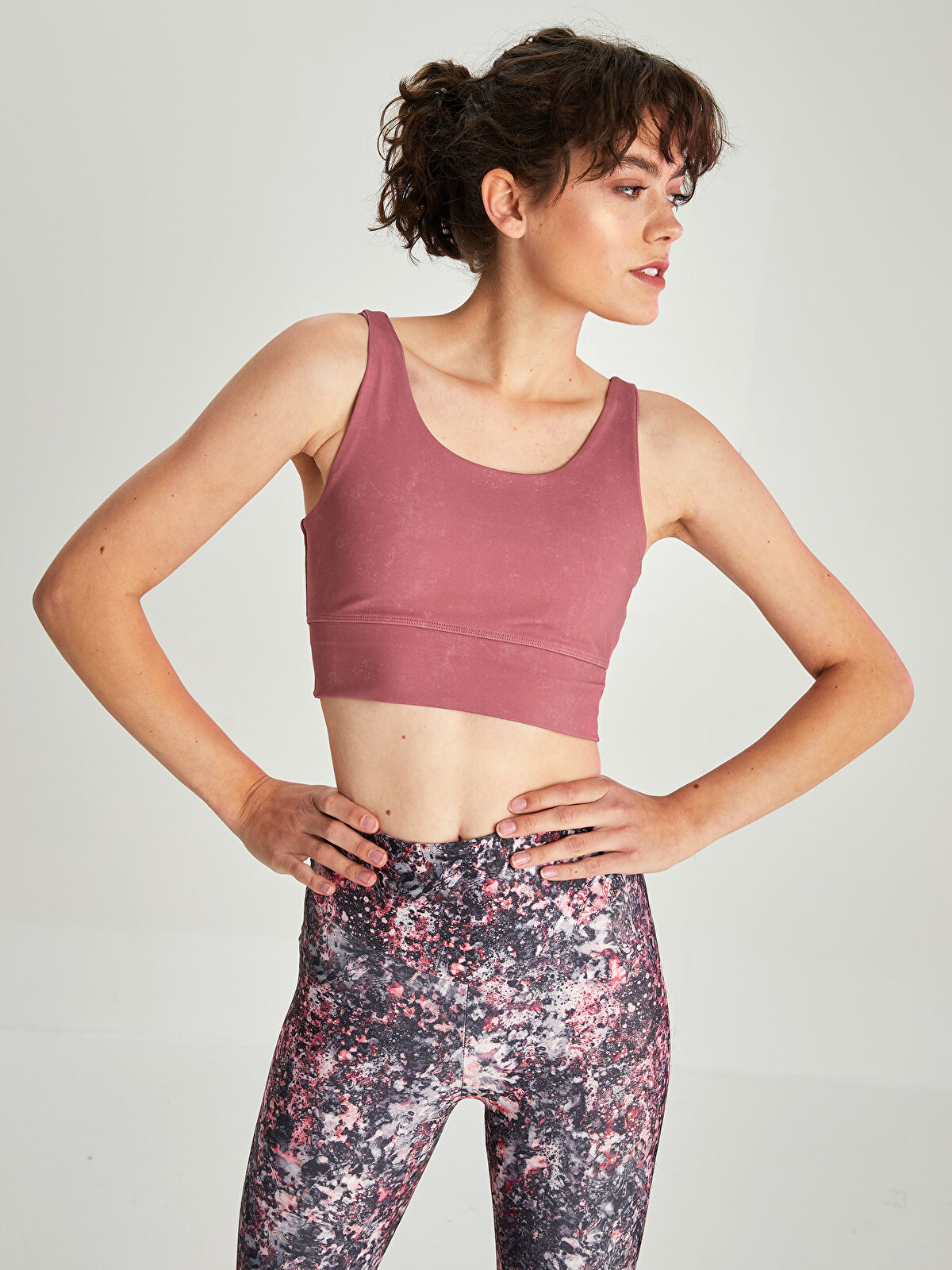 LCW ACTIVE U Yaka Düz Kolsuz Kadın Spor Büstiyer