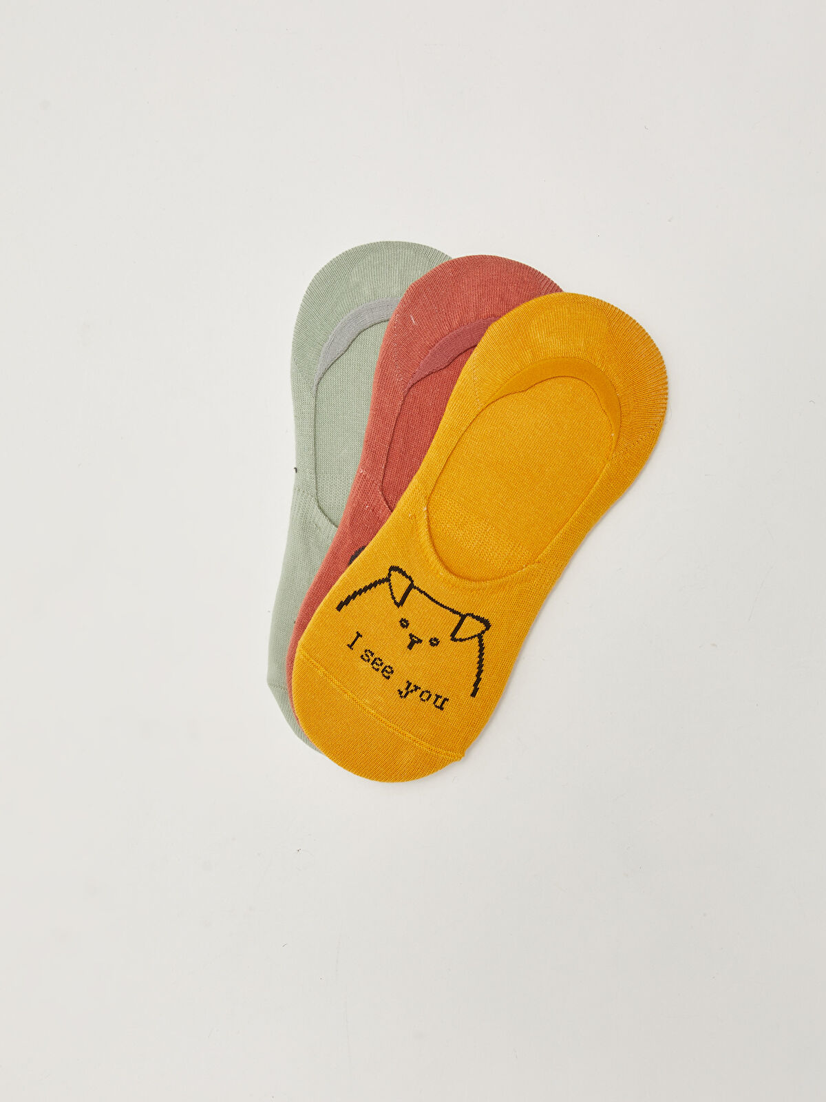 LCW DREAM Baskılı Kadın Babet Çorap 3'lü Paket