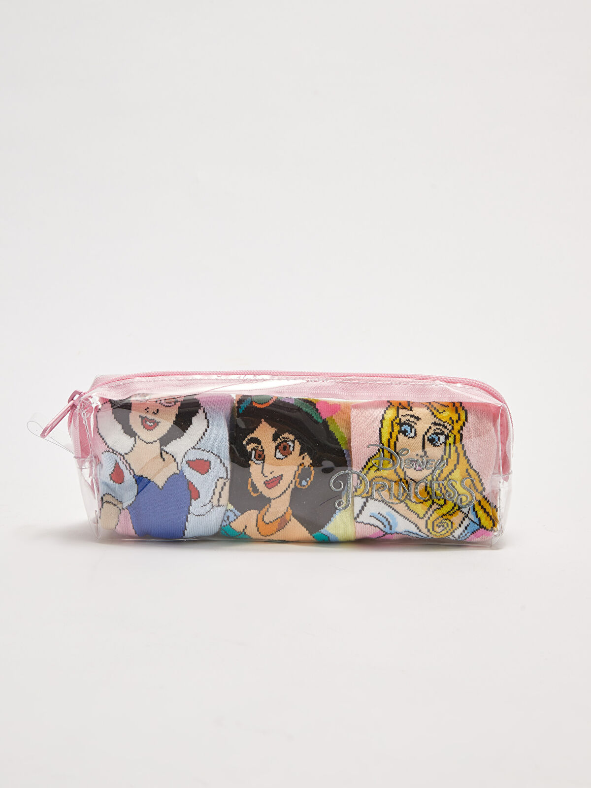 Disney Princess Desenli Kız Çocuk Soket Çorap 3'lü Disney Princess Desenli Kız Çocuk Soket Çorap 3'lü
