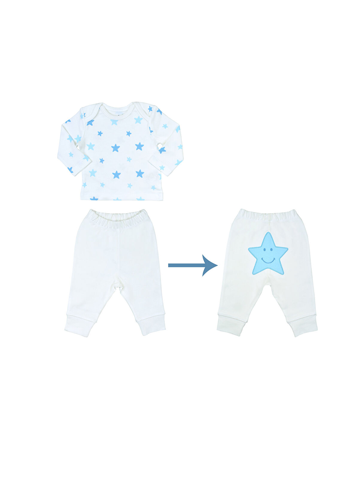 Organickid Organik Pamuklu Baskılı Pijama Takımı