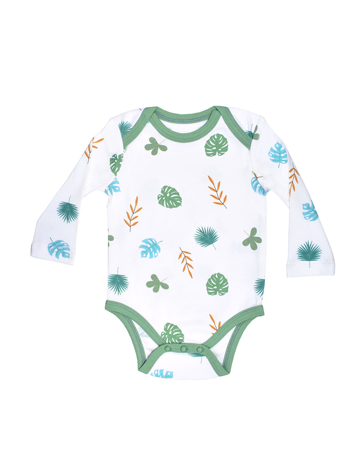 Organickid Organik Pamuklu Baskılı Çıtçıtlı Body