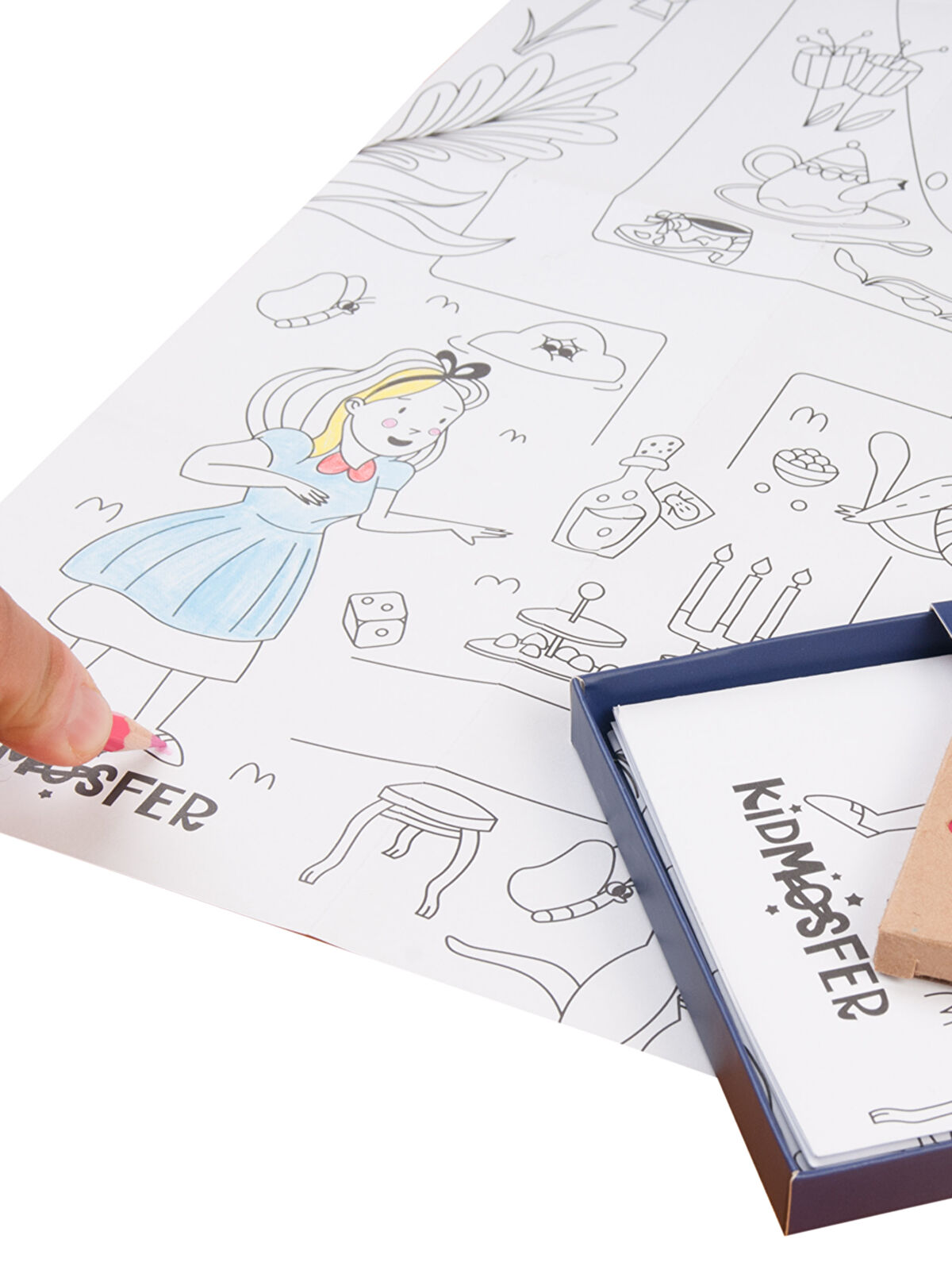 Kidmosfer Mini Colouring & Maze Poster Alice Harikalar Diyarında Kidmosfer Mini Colouring & Maze Poster Alice Harikalar Diyarında