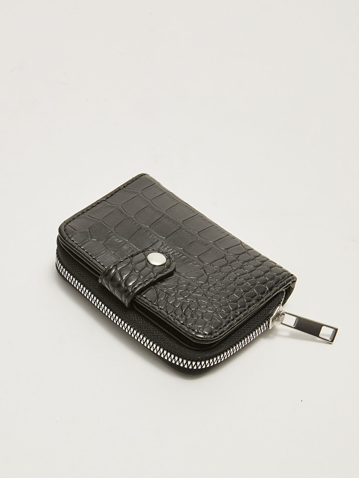 Kendinden Desenli Deri Görünümlü Kadın Cüzdan