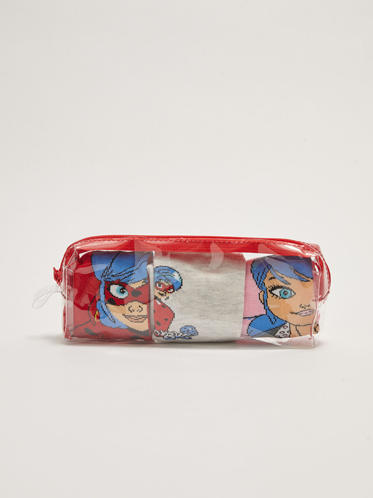 Lady Bug Desenli Kız Çocuk Soket Çorap 3'lü