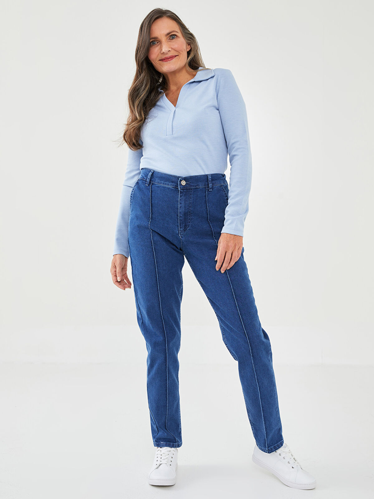 LCW GRACE Dar Fit Cep Detaylı Kadın Jean Pantolon