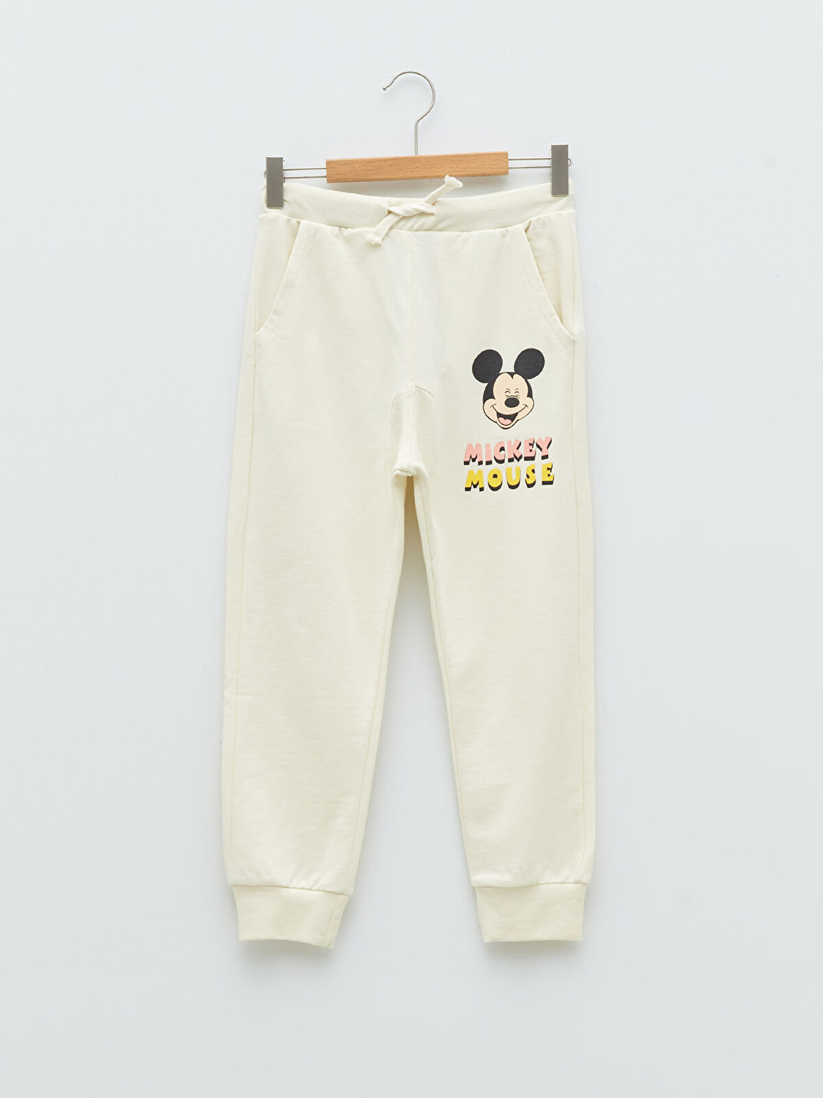 Beli Lastikli Mickey Mouse Baskılı Erkek Çocuk Jogger Eşofman Altı