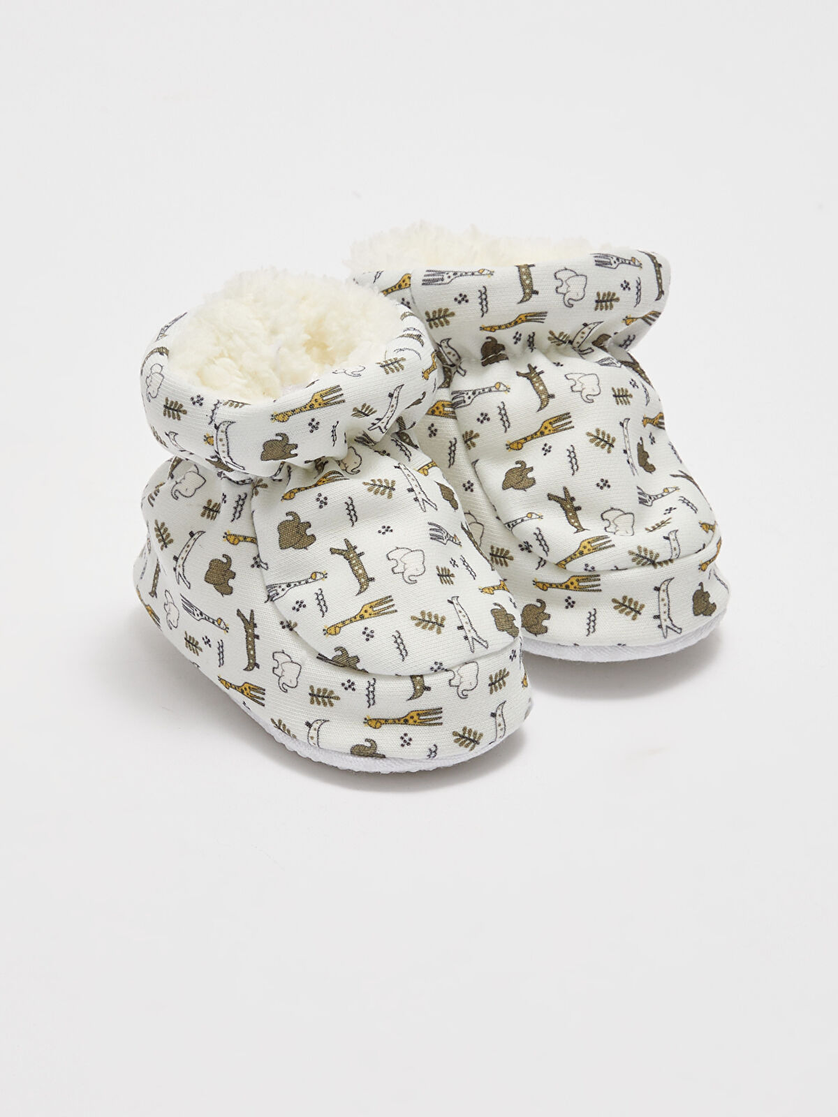 Baskılı Pelüş Astarlı Erkek Bebek Yürüme Öncesi Ev Botu Baskılı Pelüş Astarlı Erkek Bebek Yürüme Öncesi Ev Botu