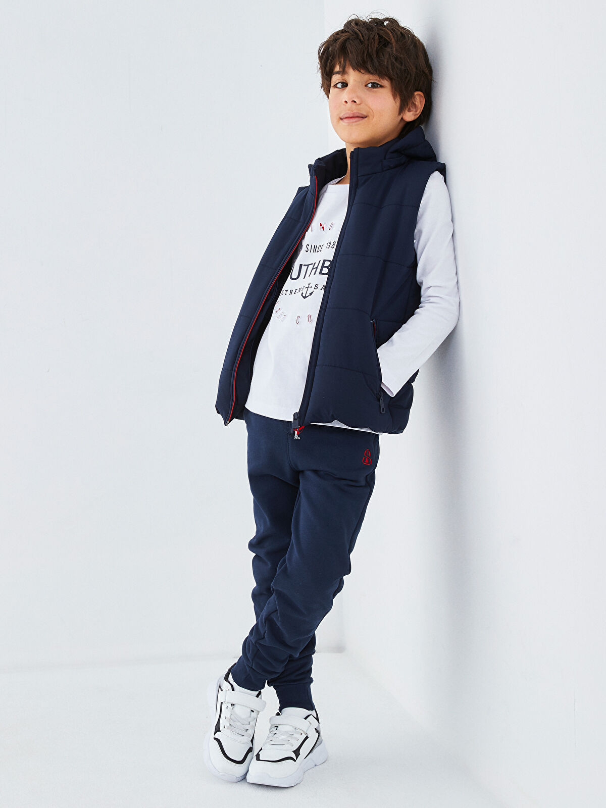 SOUTHBLUE Beli Lastikli Nakış Detaylı Erkek Çocuk Jogger Eşofman Altı