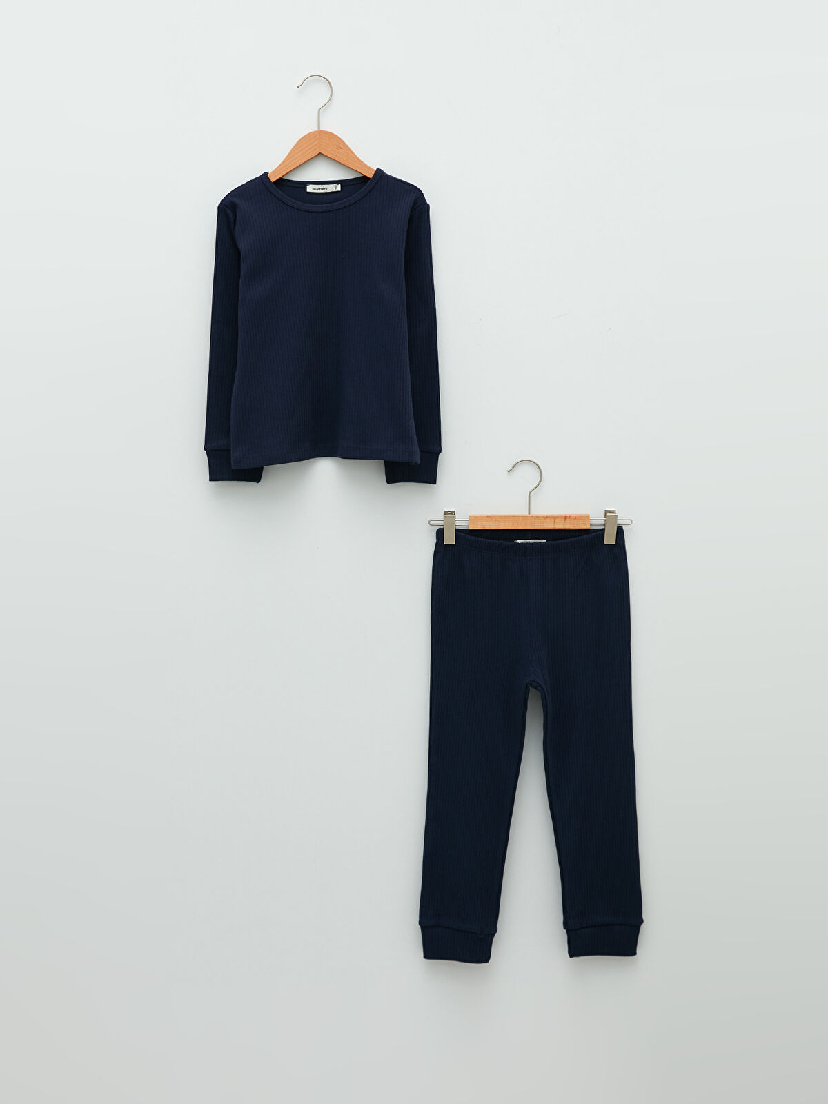 Antebies Bisiklet Yaka Basic Uzun Kollu Organik Pamuklu Erkek Çocuk Takım