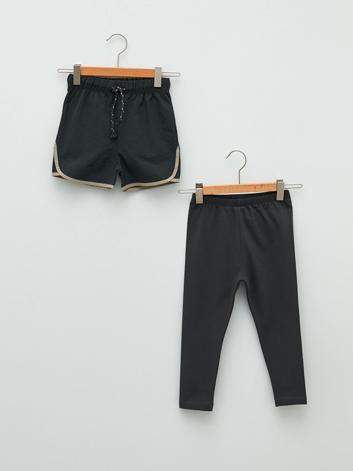 Beli Lastikli Erkek Bebek Şort ve Tayt 2'li Takım