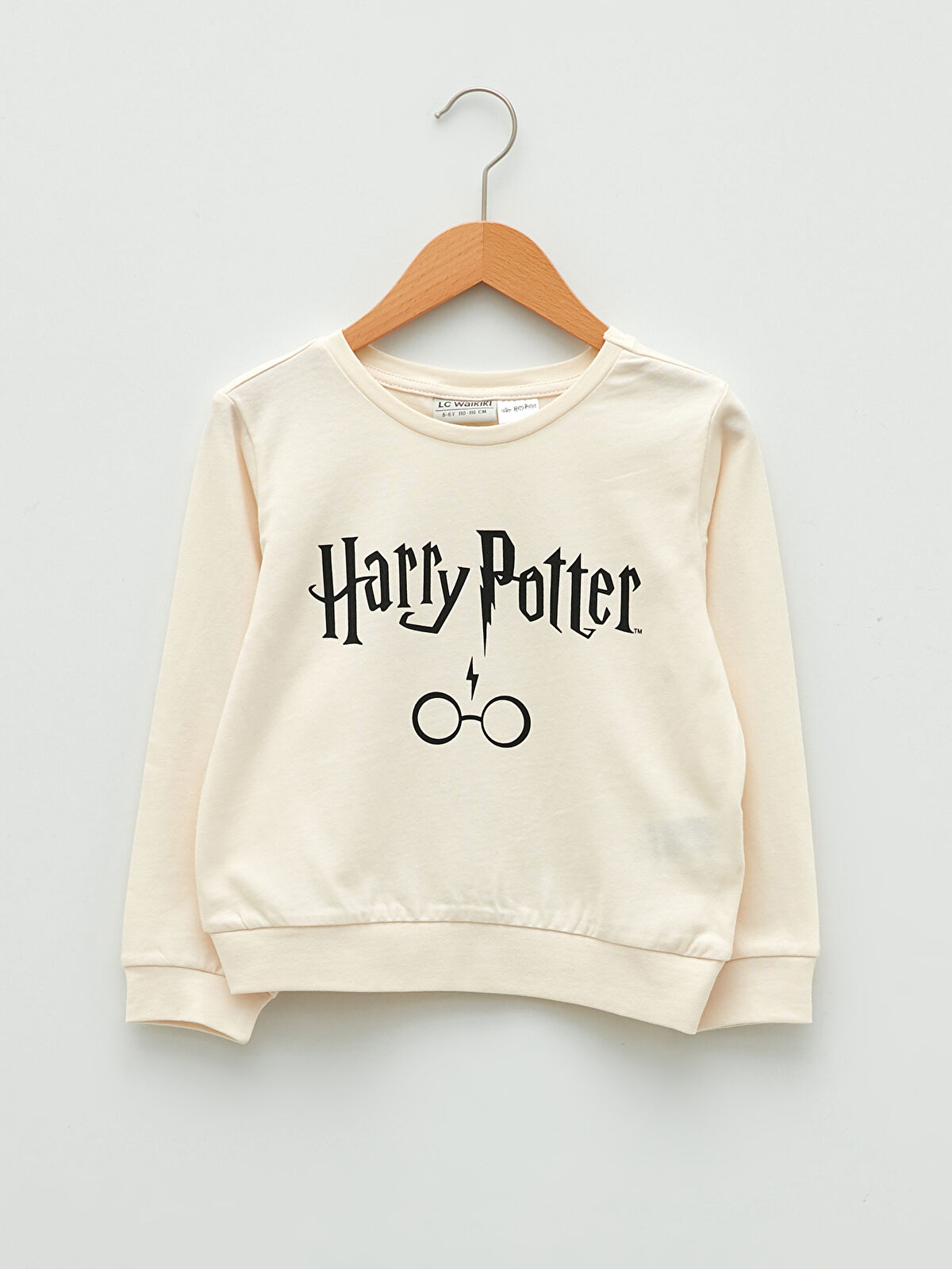 Bisiklet Yaka Harry Potter Baskılı Uzun Kollu Kız Çocuk Sweatshirt