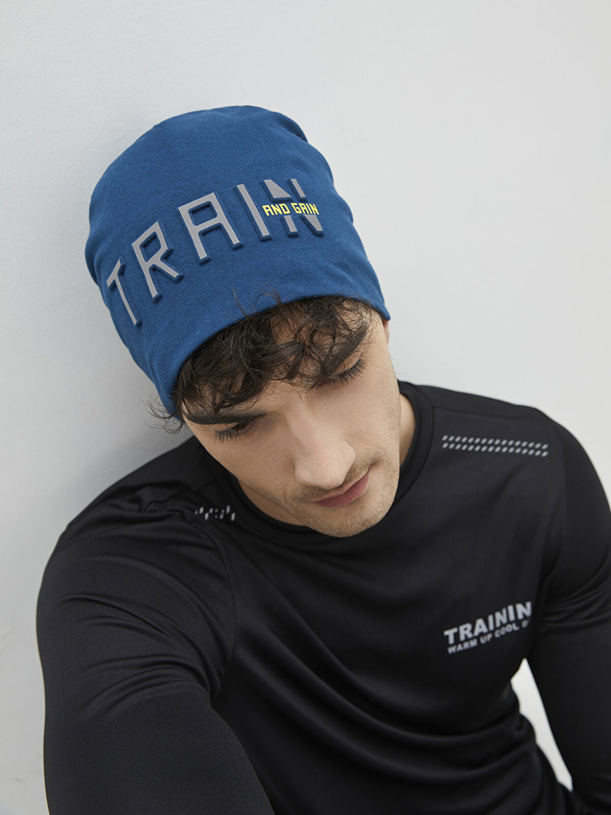 Yazı Baskılı Erkek Polar Bere Yazı Baskılı Erkek Polar Bere