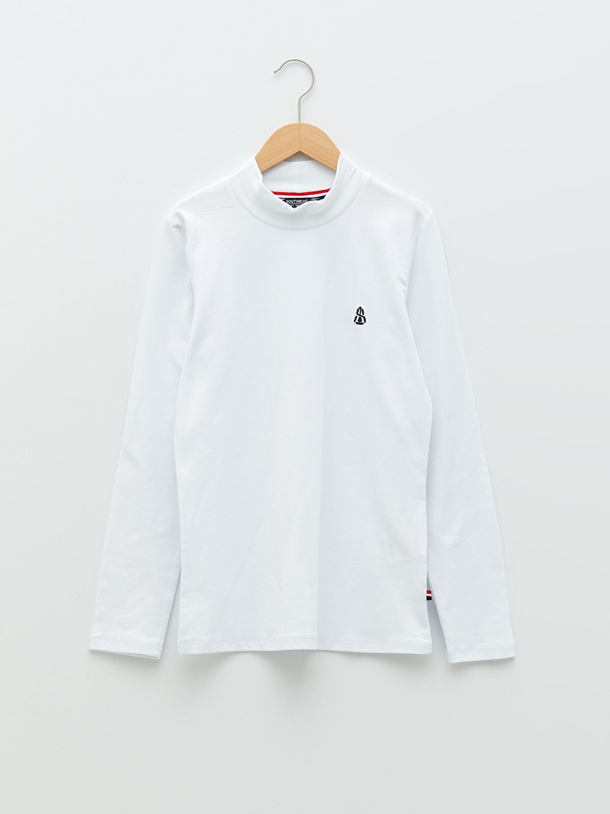 SOUTHBLUE Balıkçı Yaka Nakış Detaylı Uzun Kollu Kız Çocuk Tişört