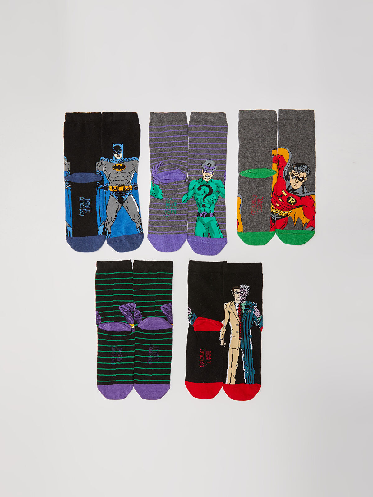 Batman Desenli Erkek Çocuk Soket Çorap 5'li