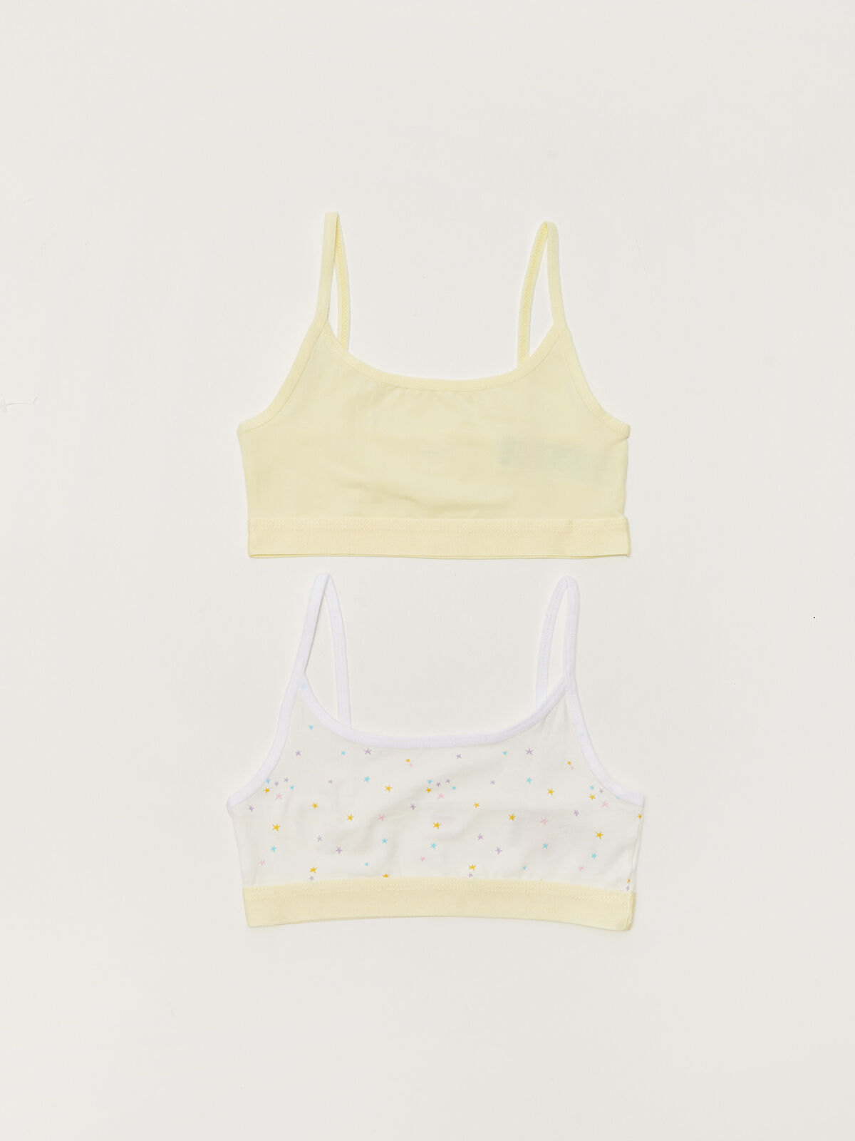 Askılı Pamuklu Kız Çocuk Büstiyer 2'li