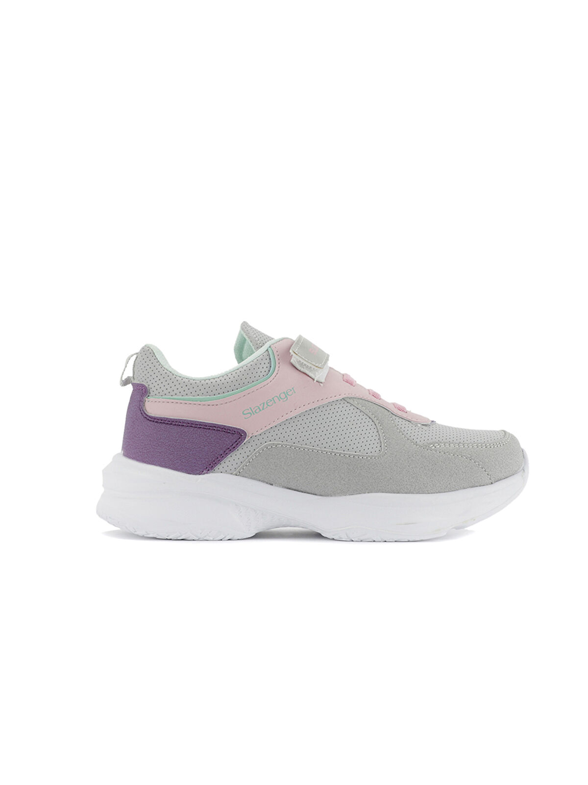 SLAZENGER File Detaylı Bağcık ve Cırt Cırtlı Kız Çocuk Aktif Spor Ayakkabı