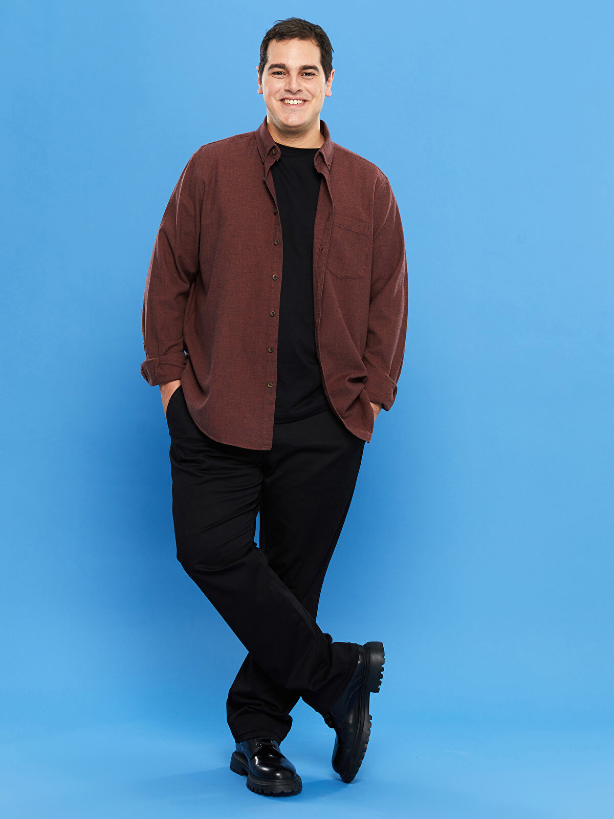 Büyük Beden Geniş Kalıp Erkek Chino Pantolon