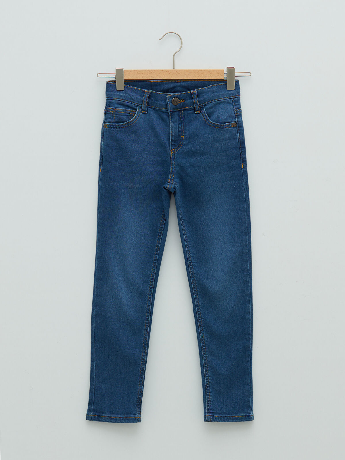 Beli Lastikli Basic Pamuklu Erkek Çocuk Jean Pantolon