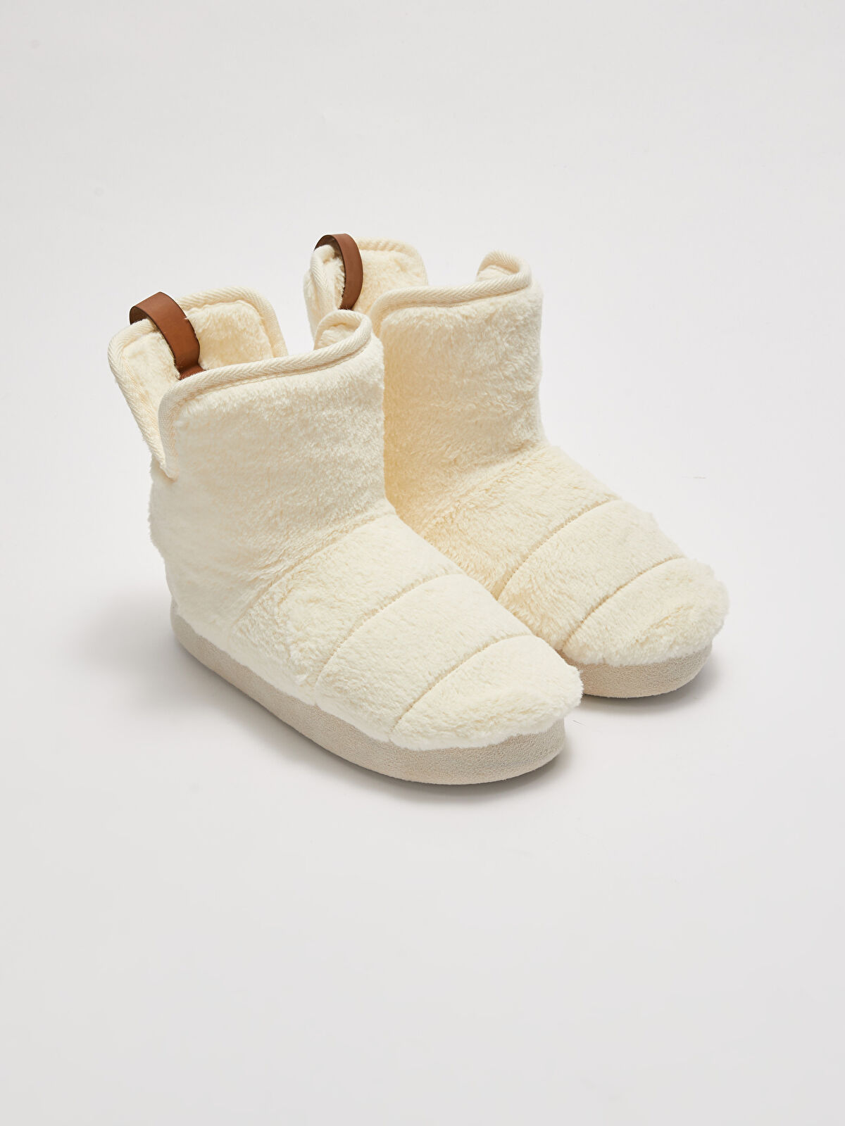 Düz Pelüş Kadın Ev Botu