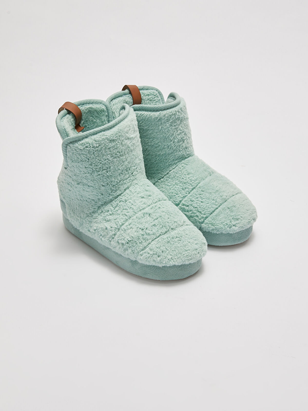 Düz Pelüş Kadın Ev Botu