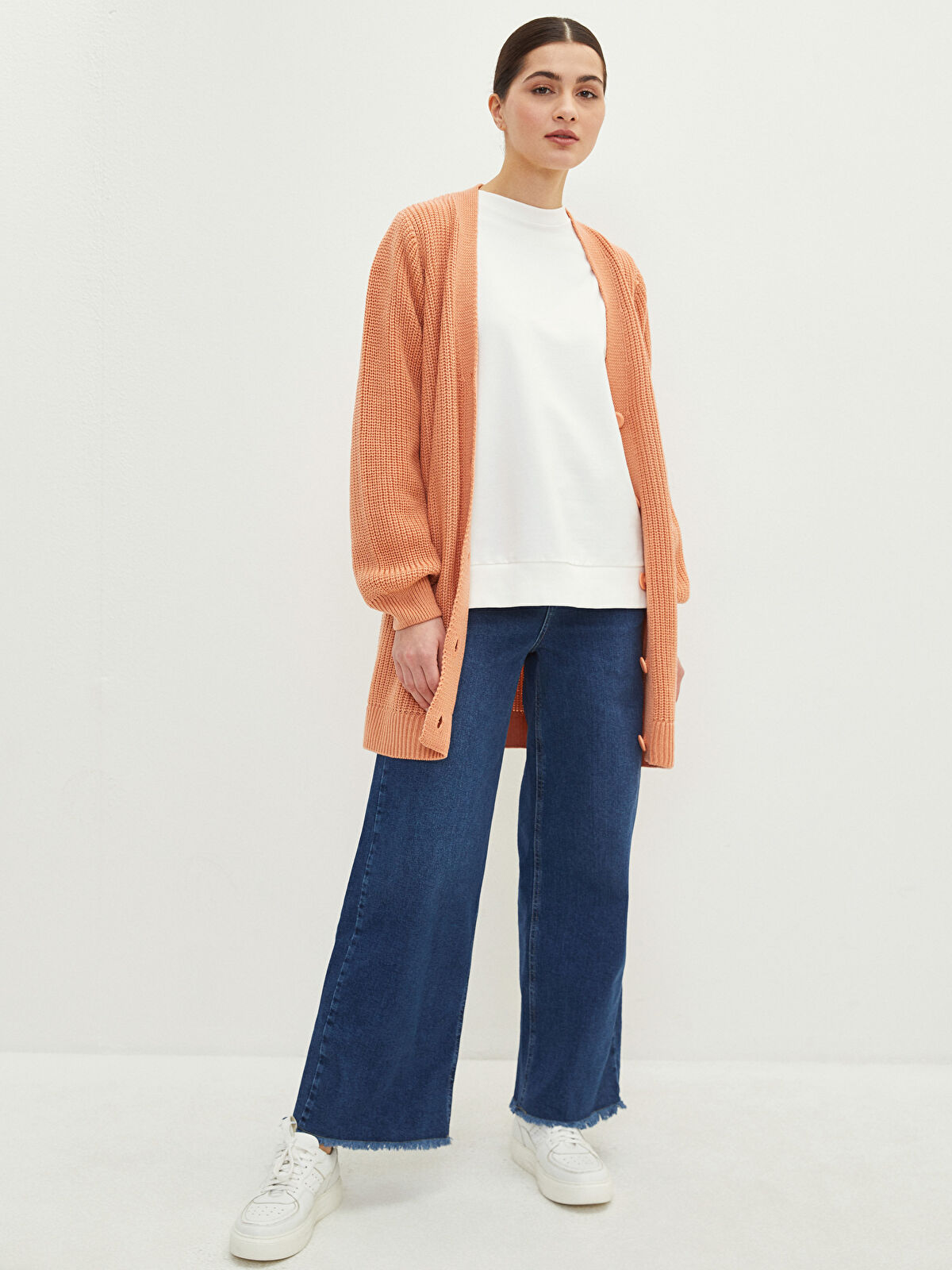 MODEST Standart Fit Cep Detaylı Geniş Paça Rodeo Kadın Jean Pantolon