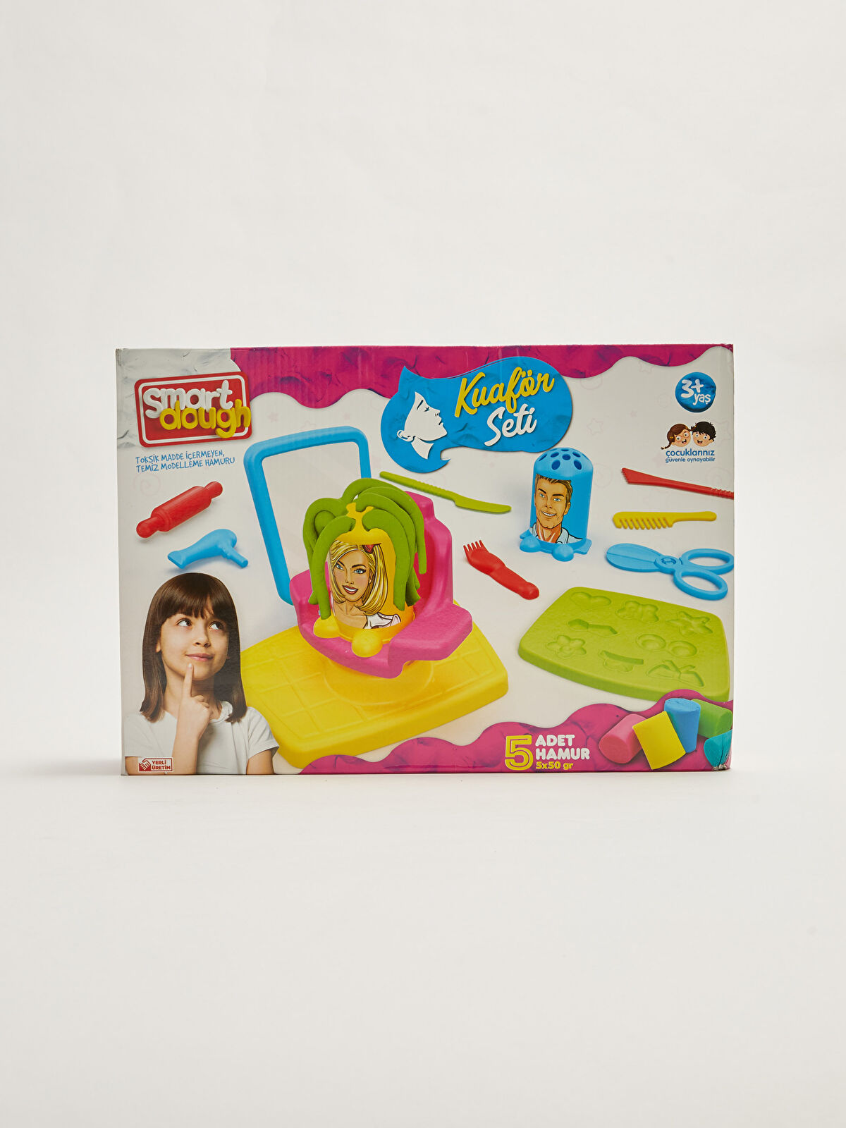 Smart Dough Kuaför Setli 5'li Oyun Hamuru Smart Dough Kuaför Setli 5'li Oyun Hamuru