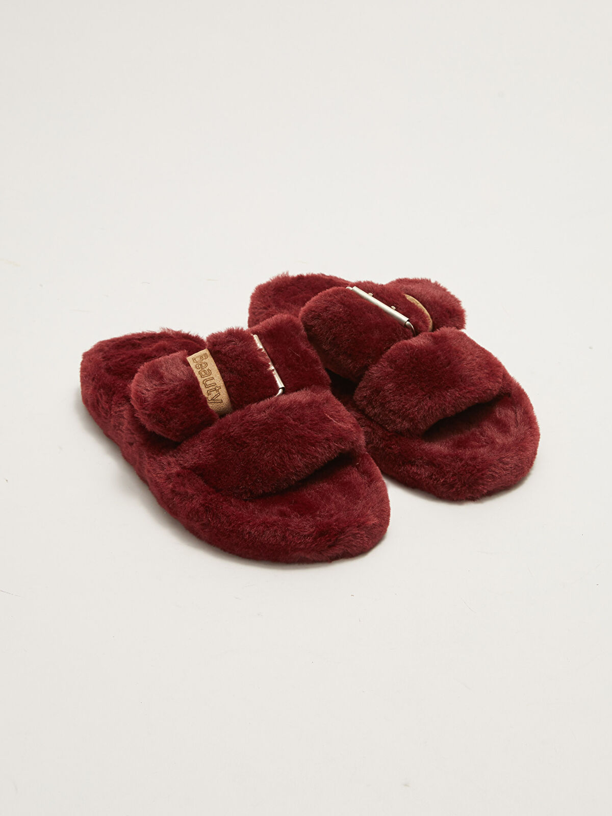 Çift Bantlı Toka Detaylı Kadın Ev Terliği