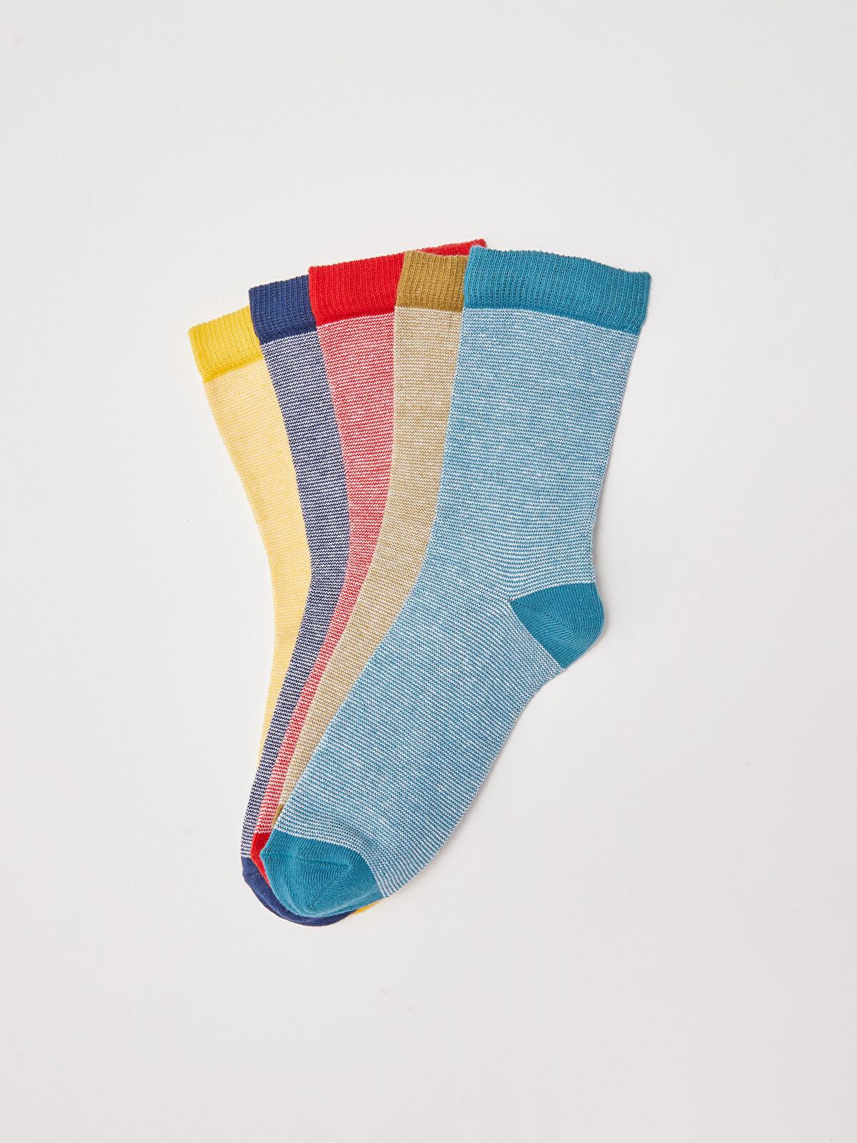 Çizgili Erkek Çocuk Soket Çorap 5'li