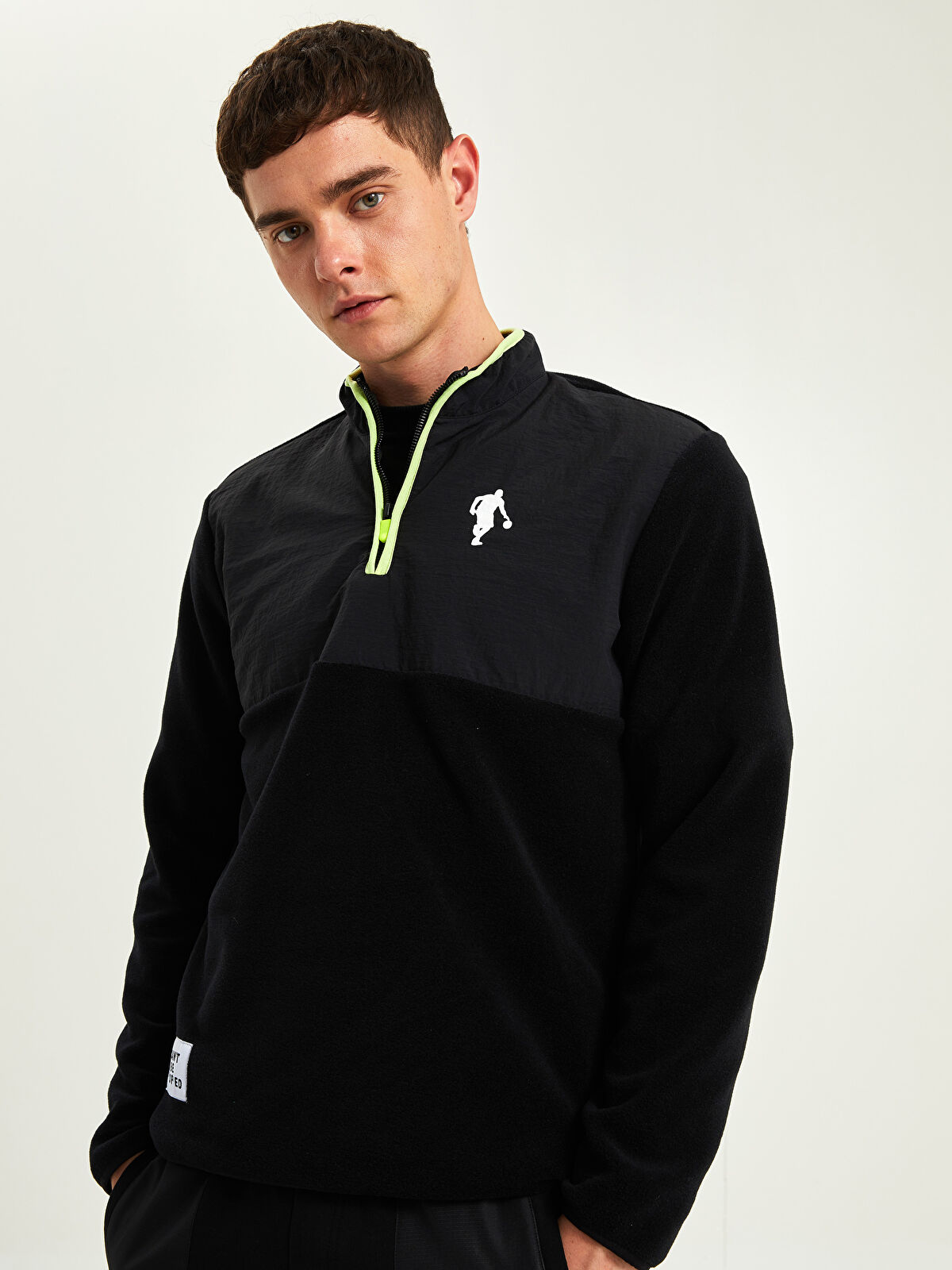 XSIDE Dik Yaka Uzun Kollu Polar Erkek Sweatshirt